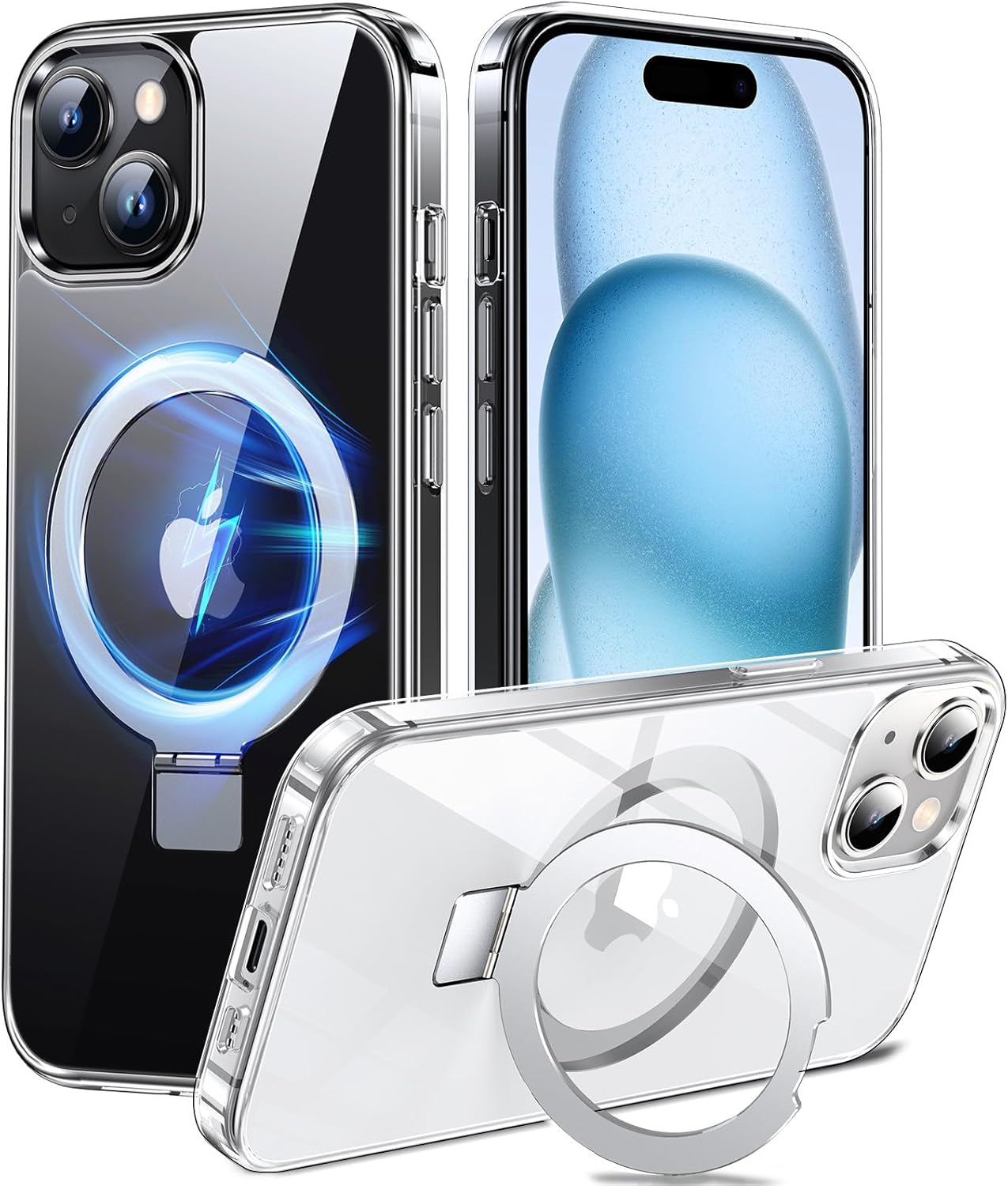 Amazon.com: Chicfun 3-in-1 [Magnetic+Kickstand+Ring Holder] for iPhone ...