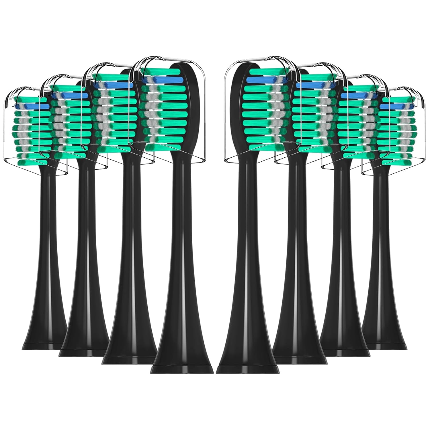Replacement Toothbrush Heads Compatible with Adults AquaSonic Black ...