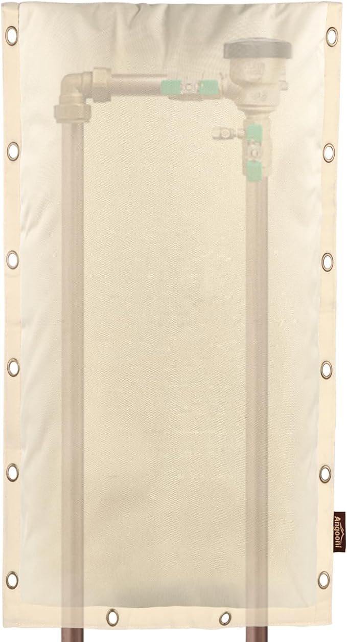 Angooni Upgraded 18" W x 34" H 3-Way Opening Backflow Insulation Cover ...