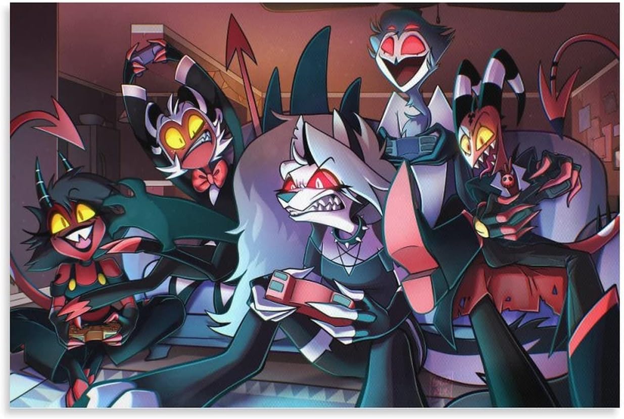 Amazon.com: JIANLE Helluva Boss Poster American Adult Animation ...