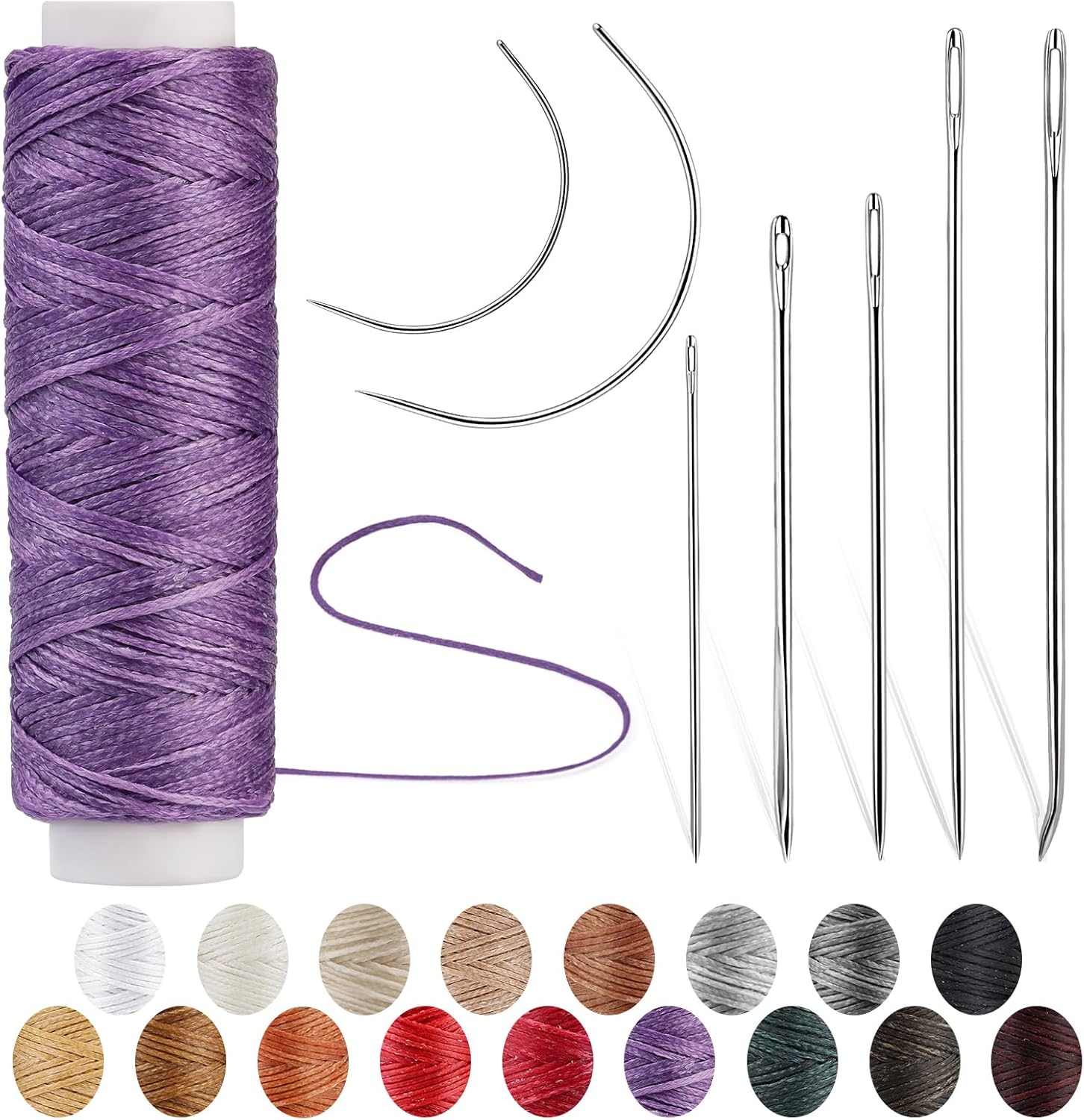 Amazon.com: Ftyiwu Waxed Thread 32 Yards, Leather Sewing Waxed Thread ...
