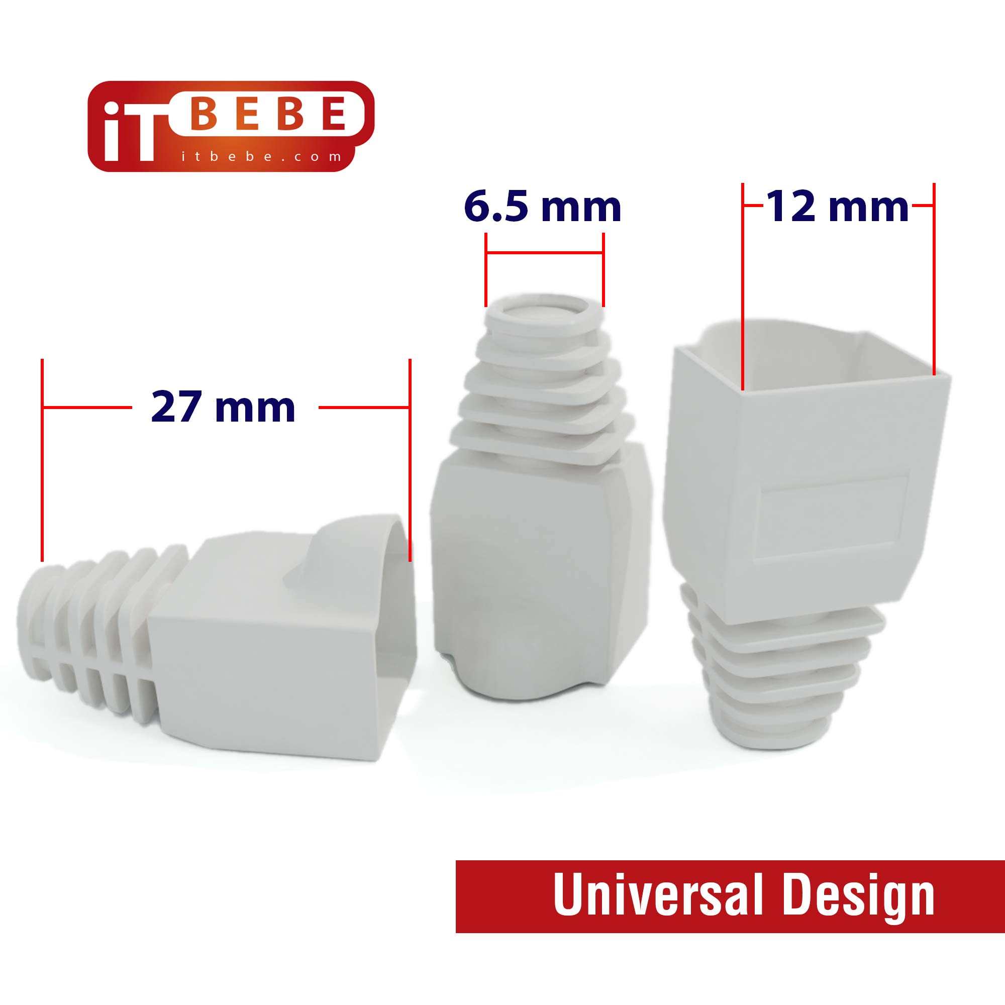 Buy ITBEBE 30/30 RJ45 Cat6 Pass Through Connectors for 23 AWG Cables ...