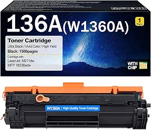 Amazon.com: DTGTEX 136A W1360A Toner Cartridge Compatible for HP 136A ...