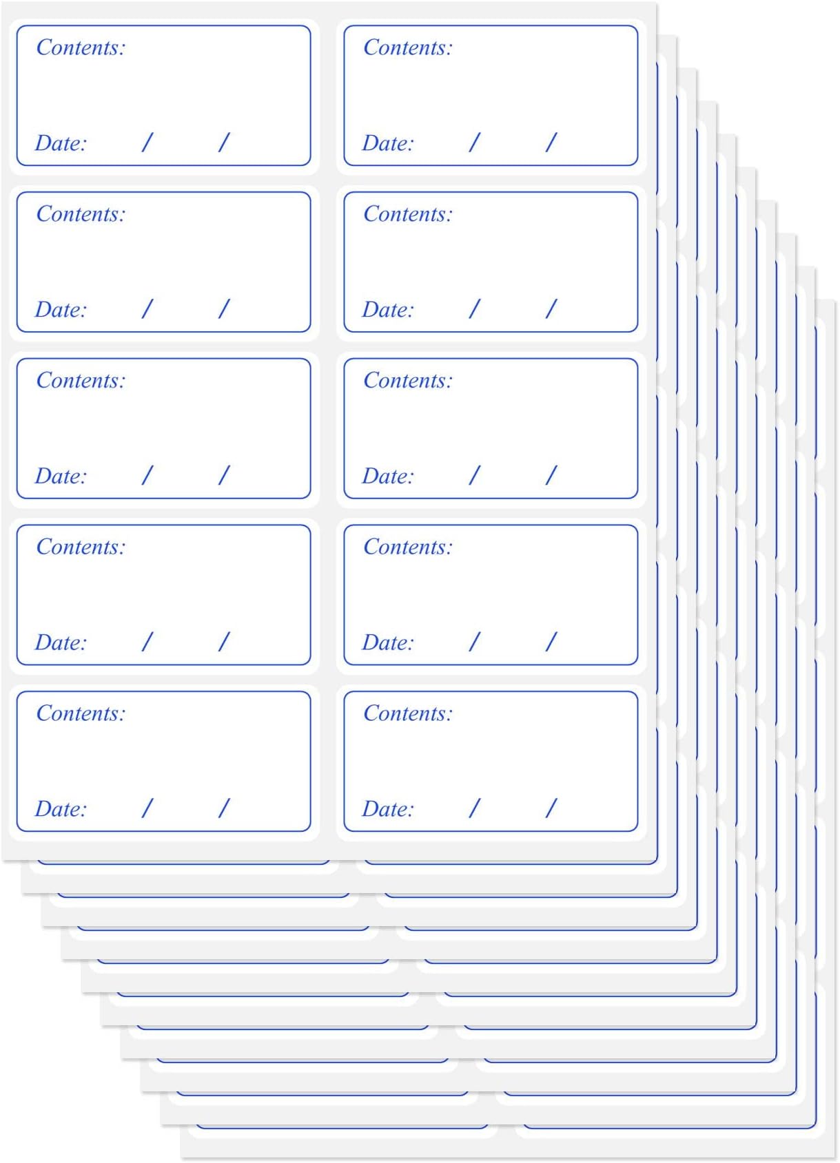 100 Pcs Freezer Labels Easy Peel Off, Food Labels Stickers, No Sticky ...