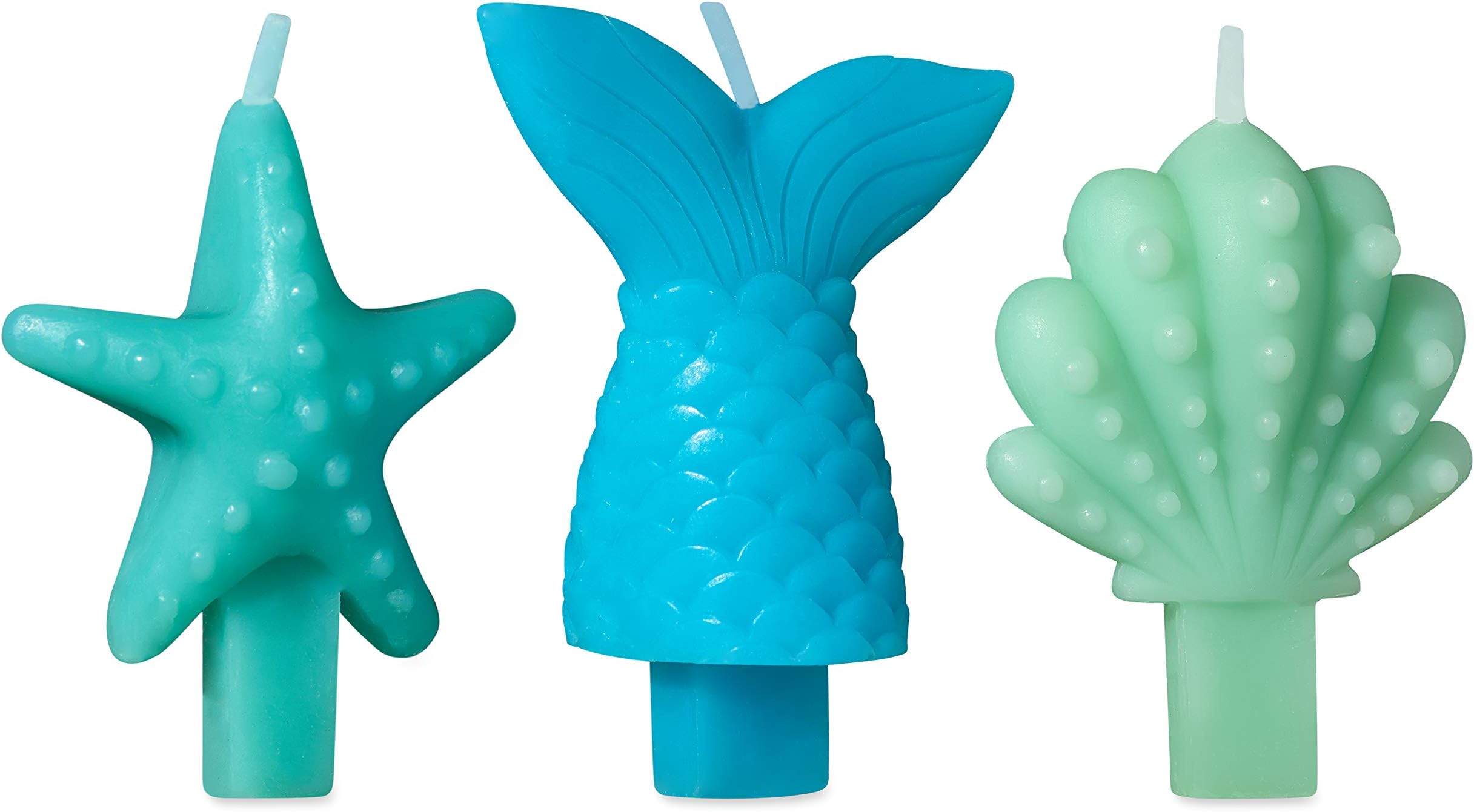 Amazon.com: Mermaid's Tail Shaped Candle-4" x 3" | Pink and Blue | 1 Pc ...