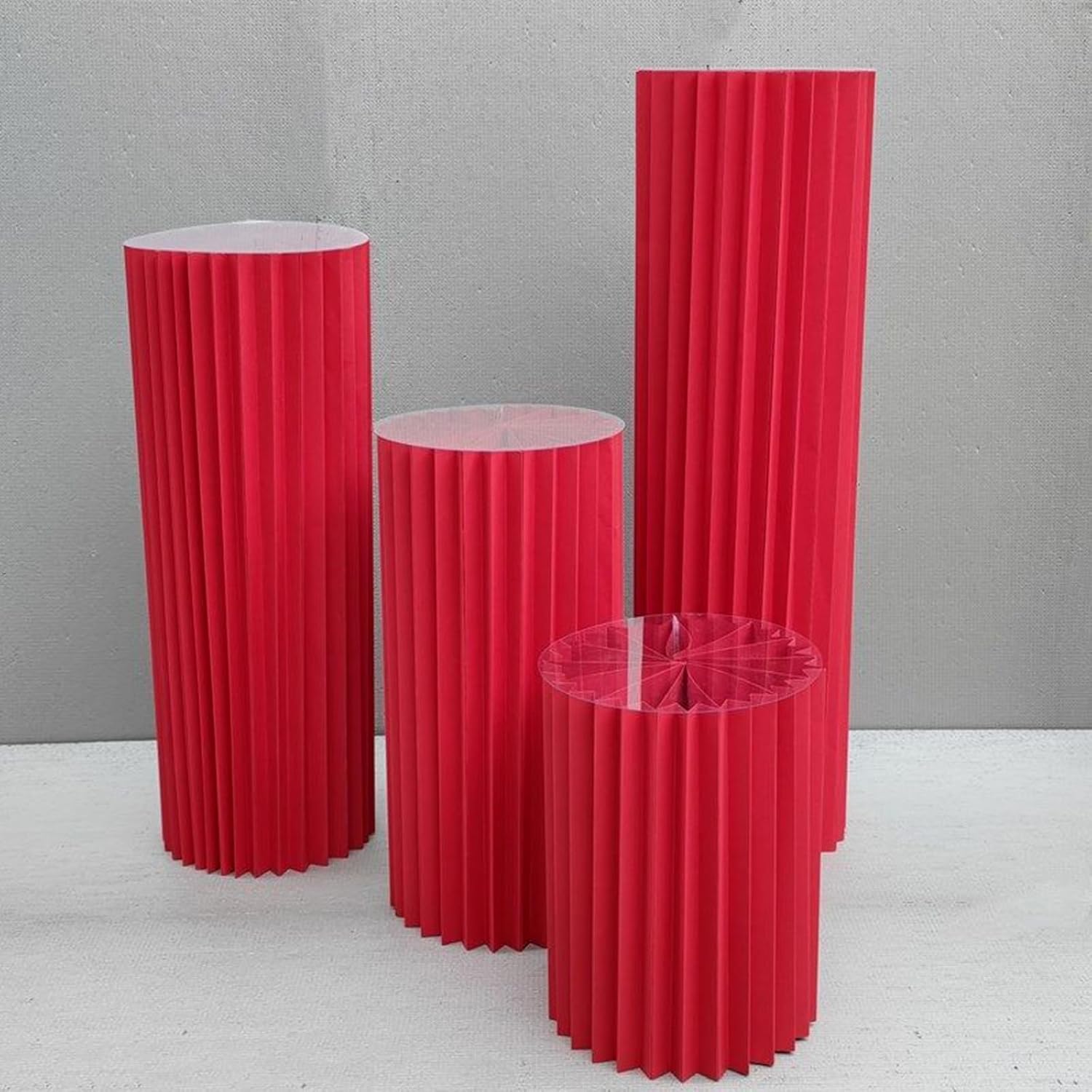 ARIASS 4pcs Foldable Paper Columns Cake Plinth, Cylinder Pedestal ...