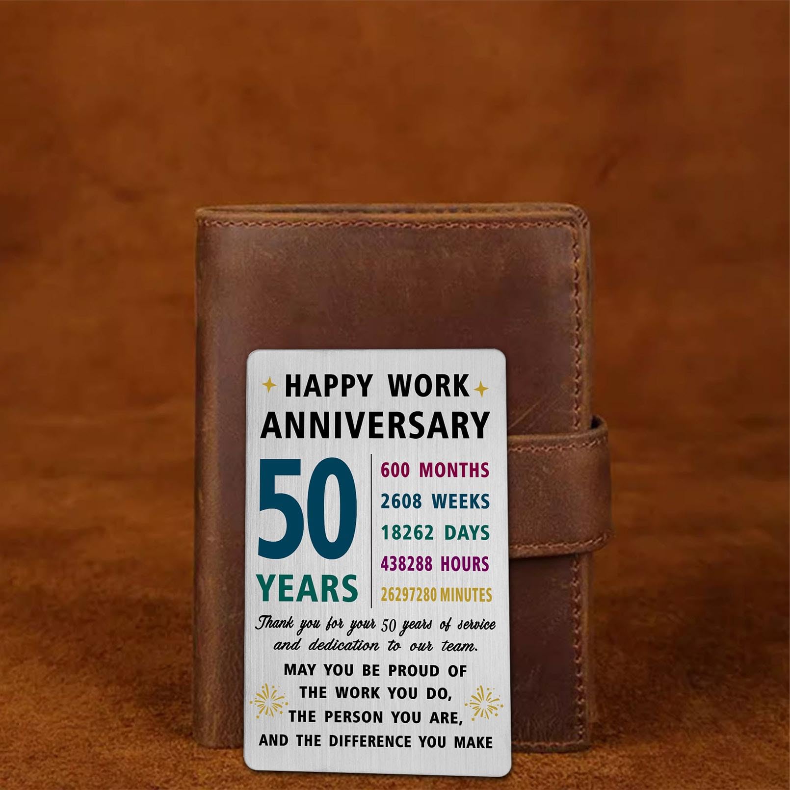 Richesele 50th Work Anniversary Card – Thank You 50 Years Work Gifts ...