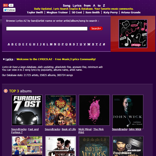 Lyrics.AZ - Free Song Lyrics - App on Amazon Appstore