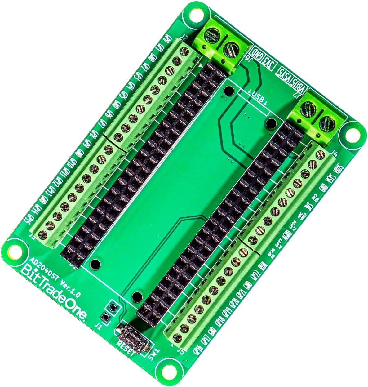 Amazon | BitTradeOne AD2040ST ラズベリーパイ Pico ソケット・ターミナル拡張ボード ブレイクアウトボード | Bit Trade One | ベアボーンPC 通販