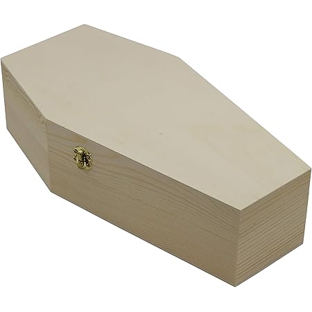 Amazon.com: Bright Creations 6 Pack Unfinished Halloween Coffin Box ...