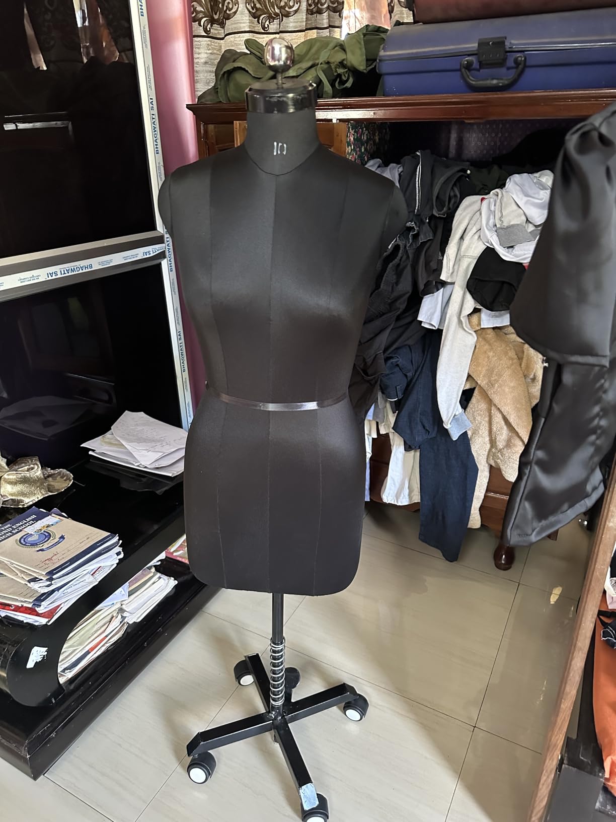 Female Dress Form Wheel Base Mannequin Display Dummy Mannequin Dummy ...