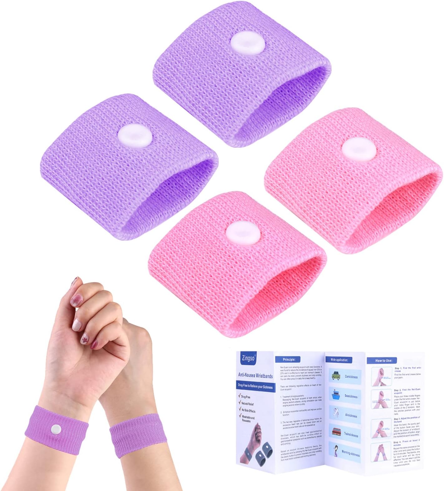 Amazon.com: Kids Motion Sickness Relief Bands, 2 Pairs Sea Bands Kids ...