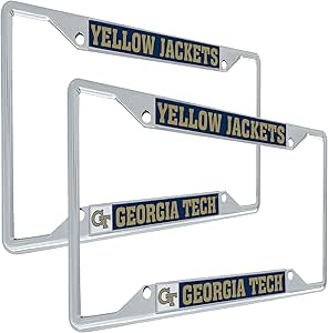 Amazon.com: Desert Cactus Georgia Tech License Plate Frame Car Tag ...
