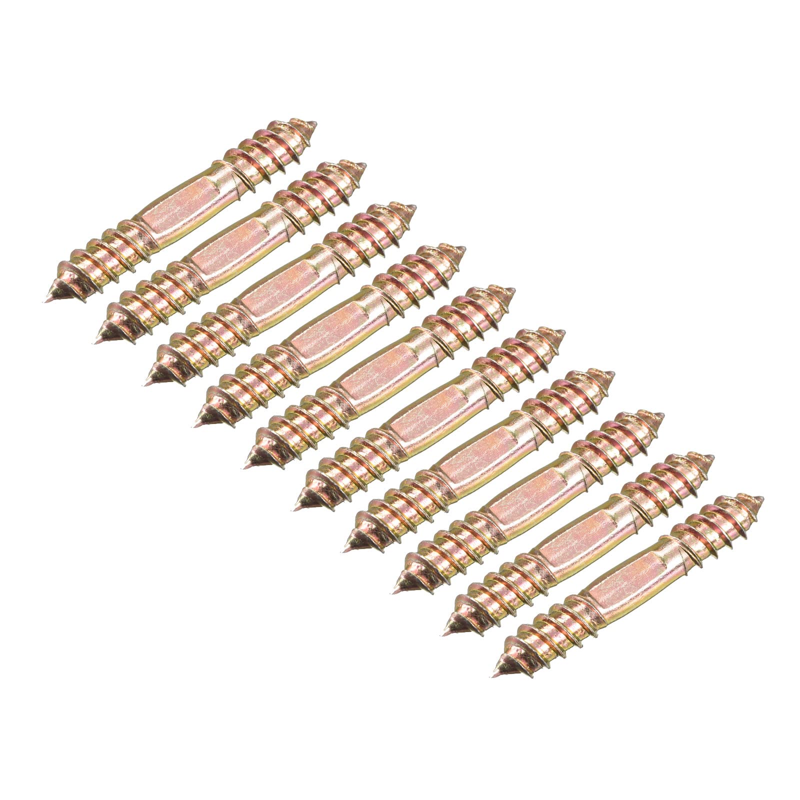 uxcell 10x60mm Hanger Bolts, 12pcs Double Ended Self-Tapping Thread ...