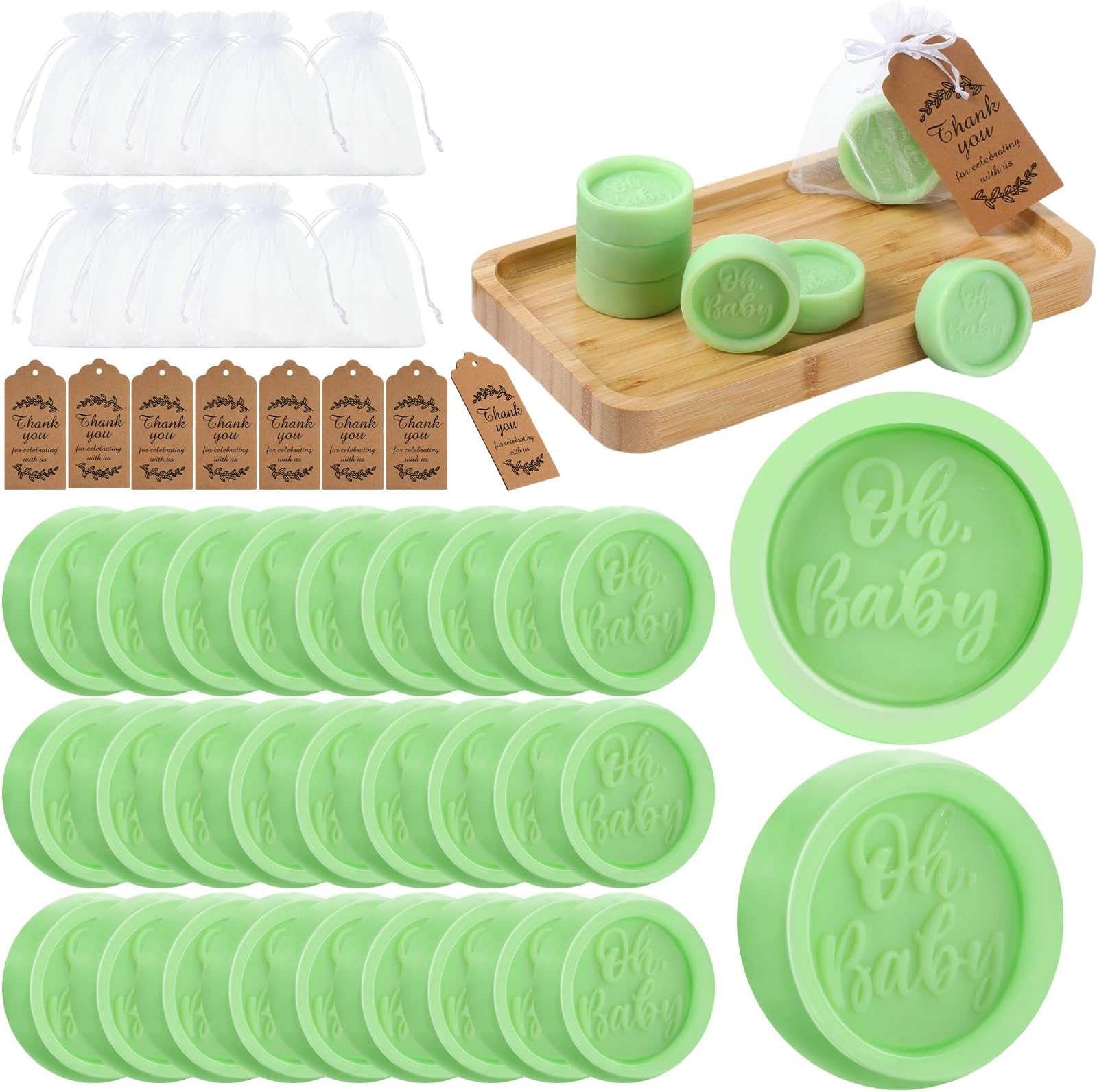 Amazon.com: Loopeer 24 Set Baby Shower Favors Soaps with Gift Box Mini ...