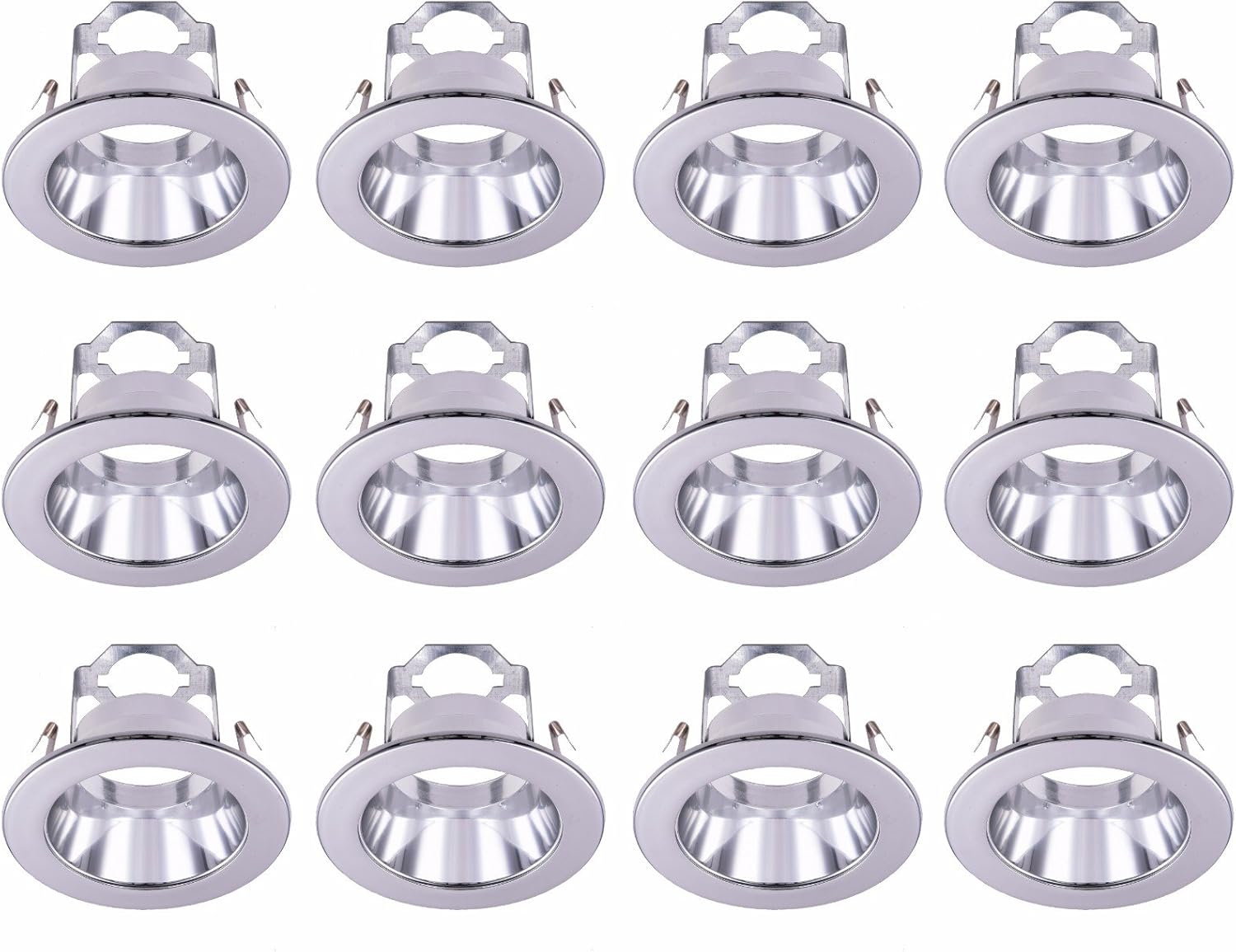 Amazon.com: Elitco Lighting R4-495CH-12PK Chrome Smooth Trim with ...