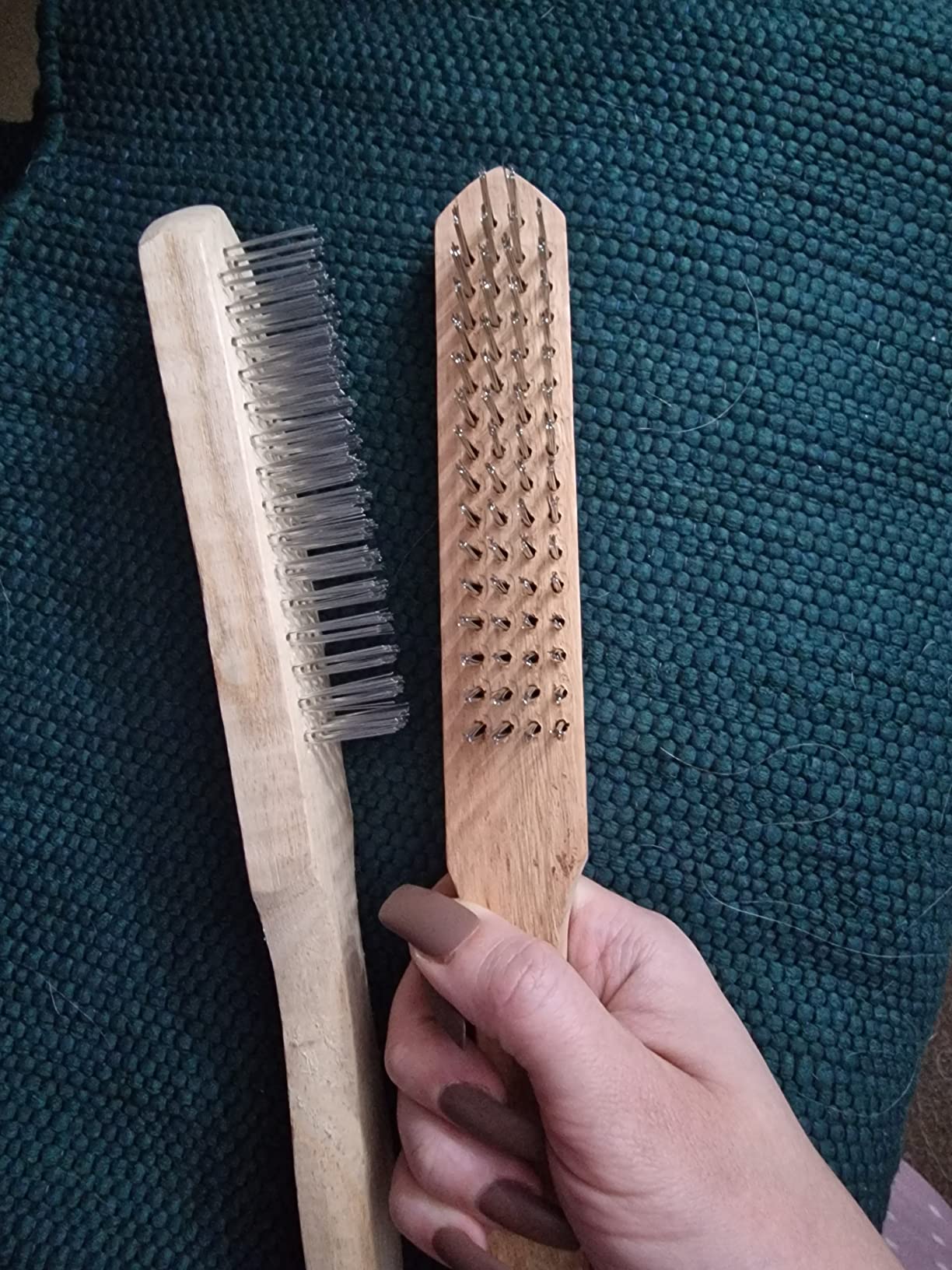 MoAL Wire Brush Set - Heavy Duty Rust Remover with Wooden Handles ...