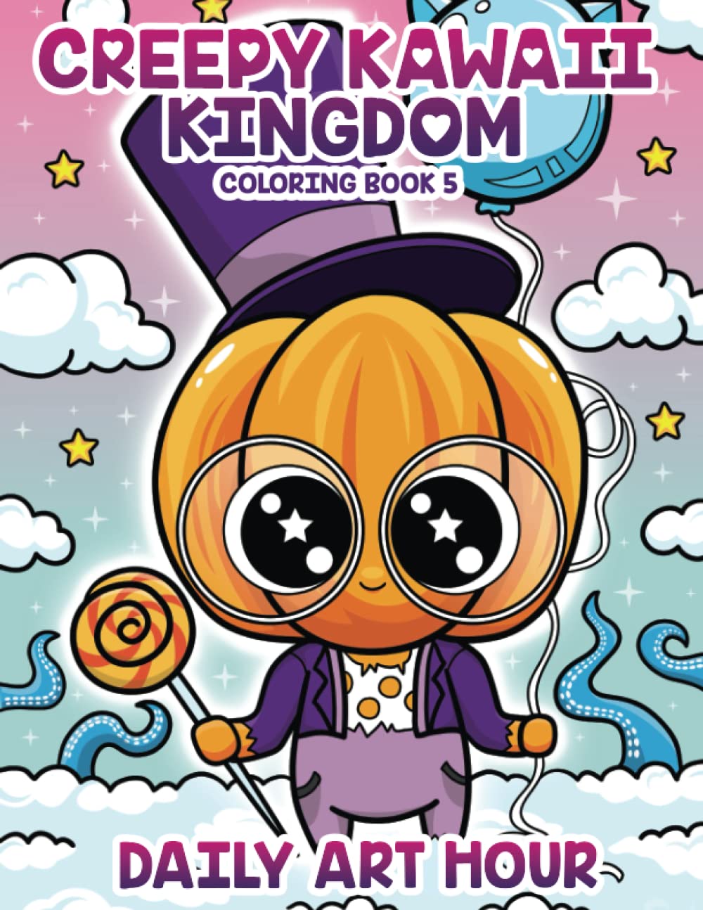 Creepy Kawaii Kingdom Coloring Book 5: Cute Adorable Pastel Goth ...