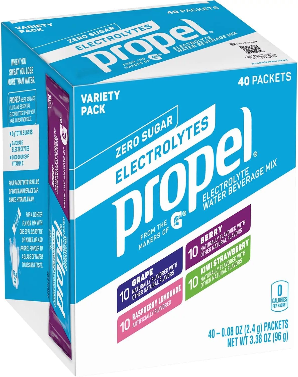 Propel Powder Variety Pack - 40 Count : Amazon.ca: Grocery & Gourmet Food