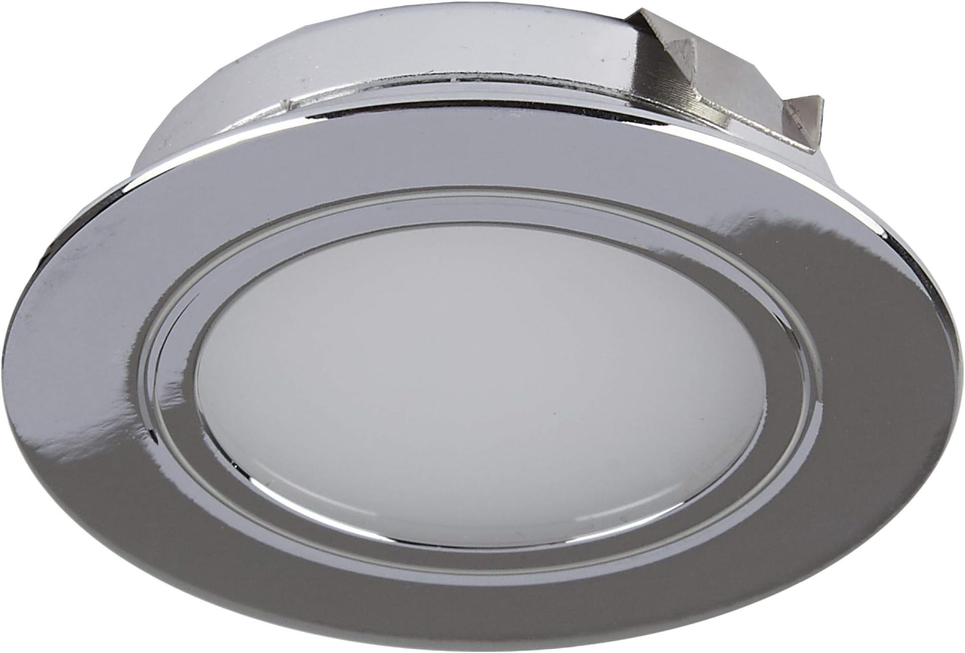 DLFP-CH-WW 12v Small LED Recessed Under Cabinet Downlight Chrome Warm ...