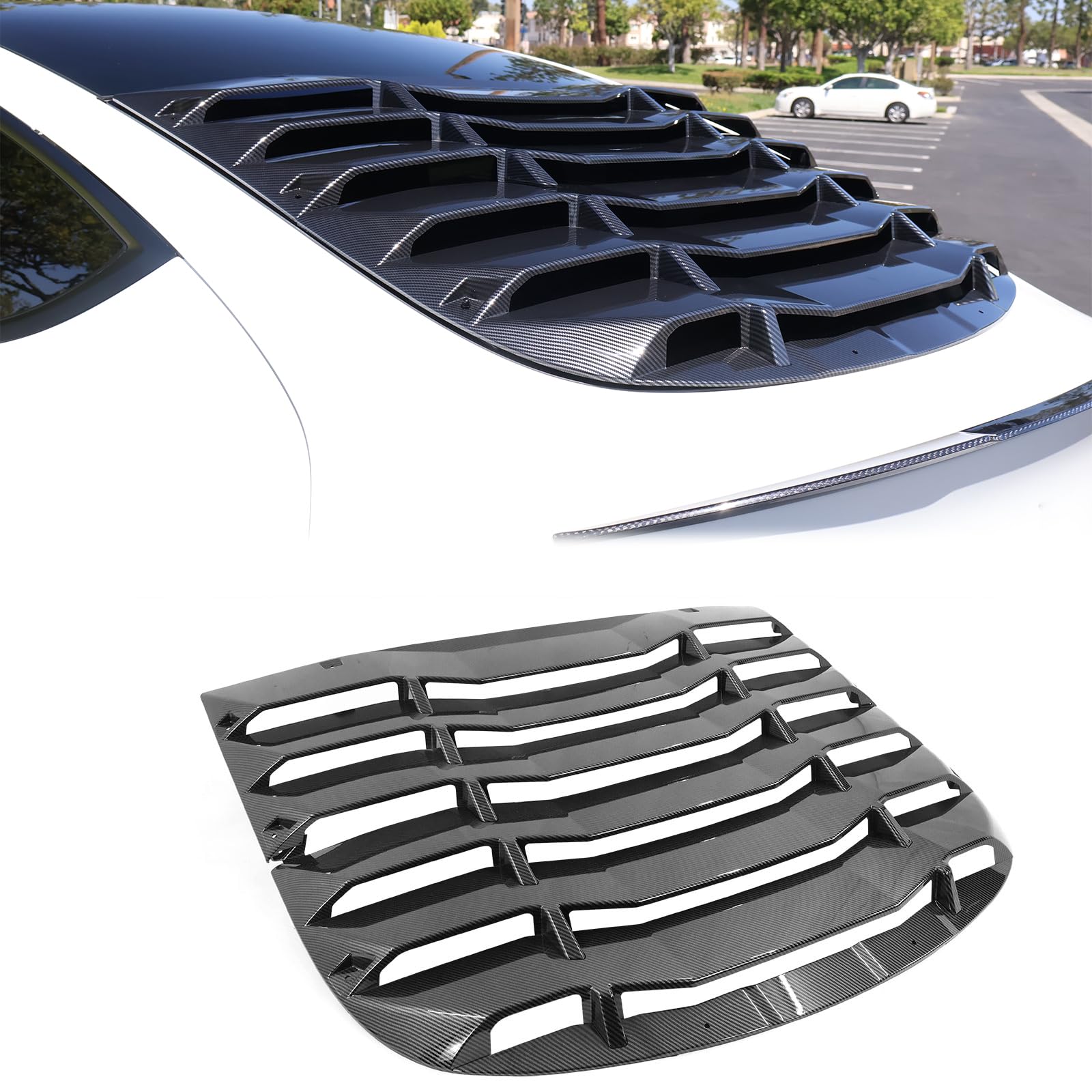 Amazon.com: FREEMOTOR802® Rear Window Louver, Compatible with 2020-2024 ...