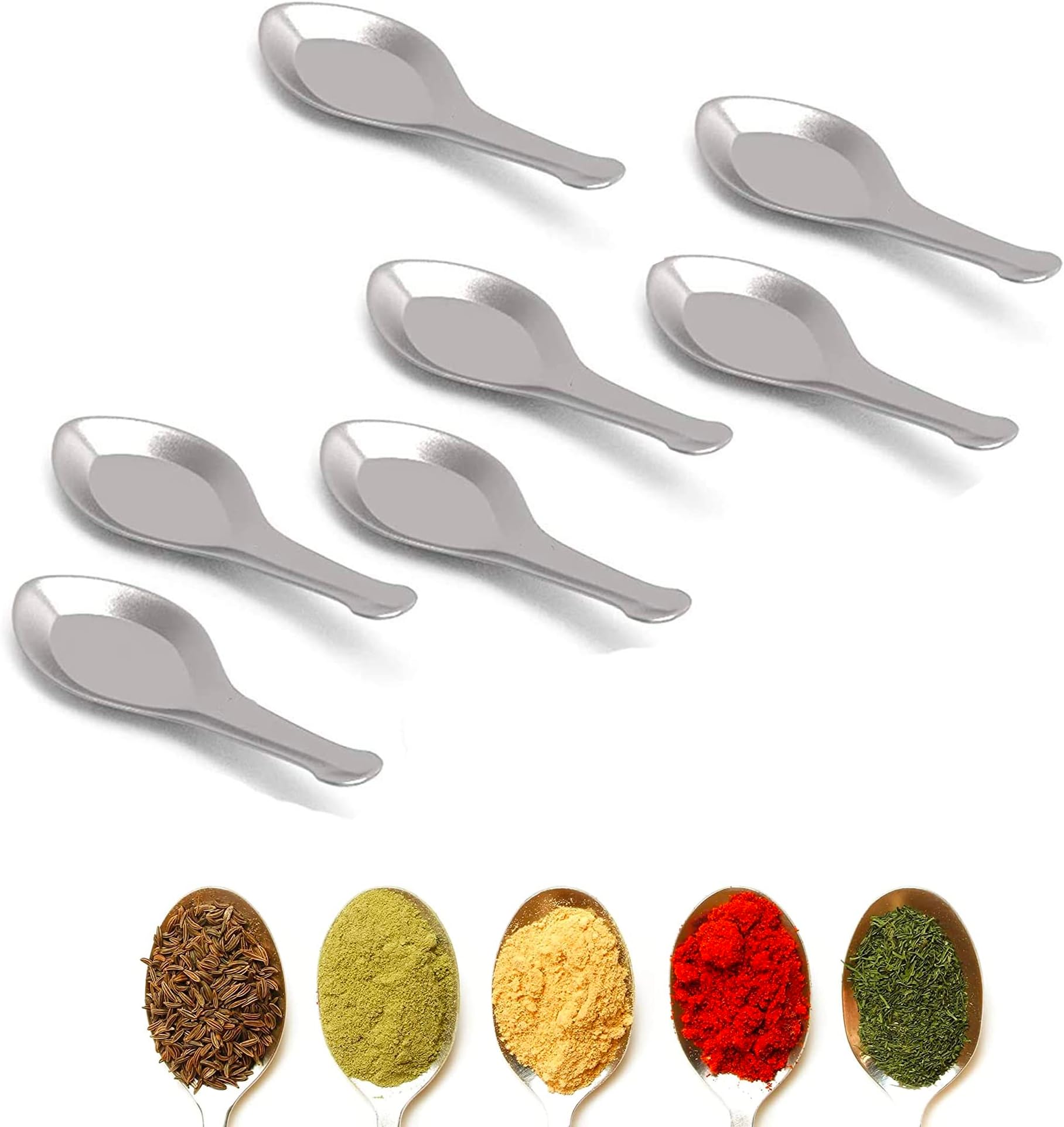 Amazon.com: KSJONE Stainless Steel Masala Spoons for Small Containers ...