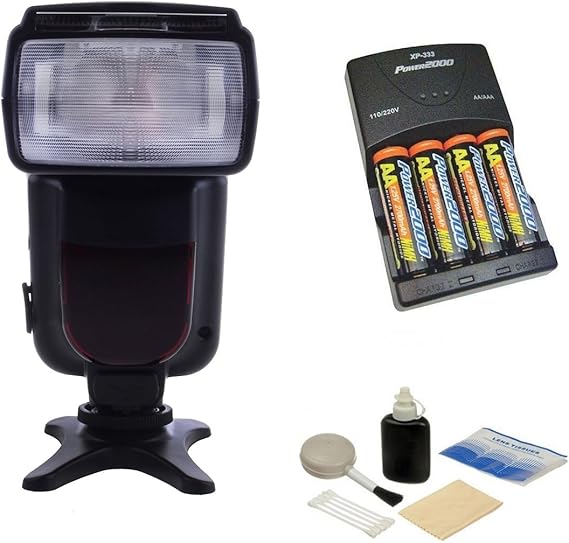Amazon.com : Canon EOS Rebel T3 Bounce, Zoom & Swivel Head Flash + High ...