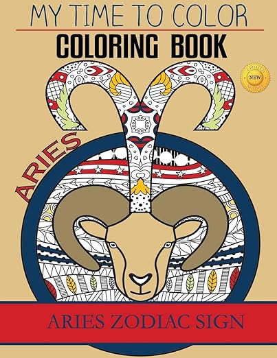 Amazon.com: Aries Zodiac Sign - Adult Coloring Book: 9781544710471 ...