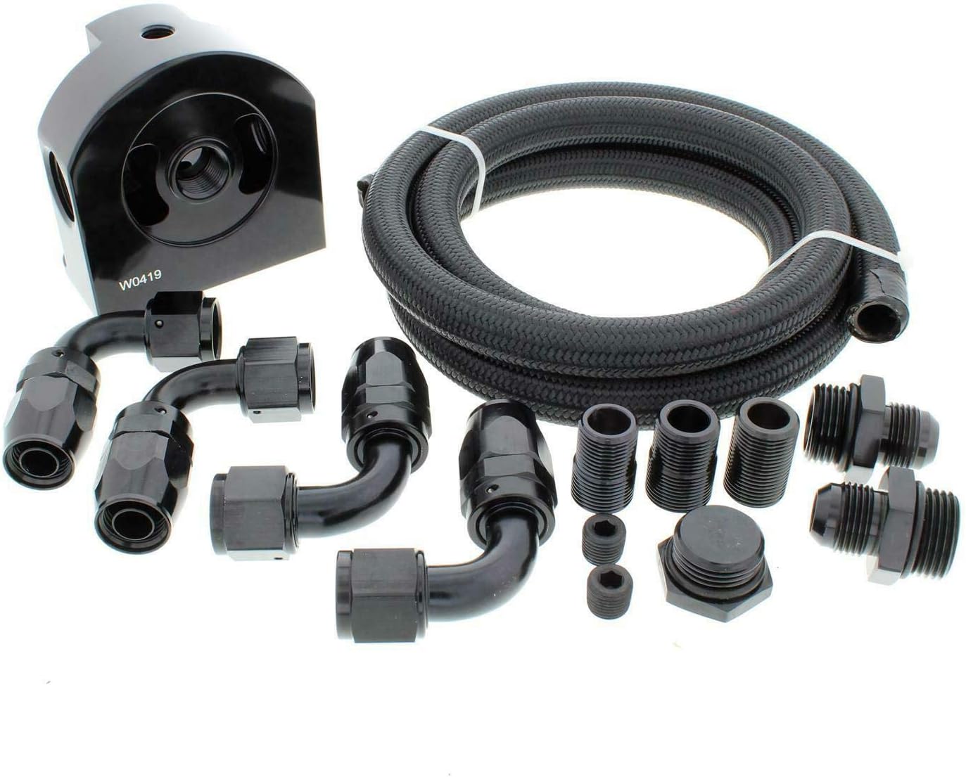 Amazon.com: A-Team Performance - Oil Filter Relocation Kit - Compatible ...