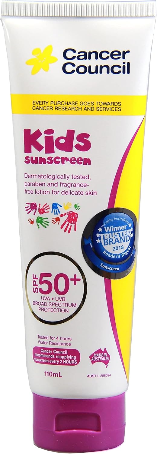 Cancer Council SPF 50+ Kids Suncreen Tube 110 ml : Amazon.com.au: Beauty
