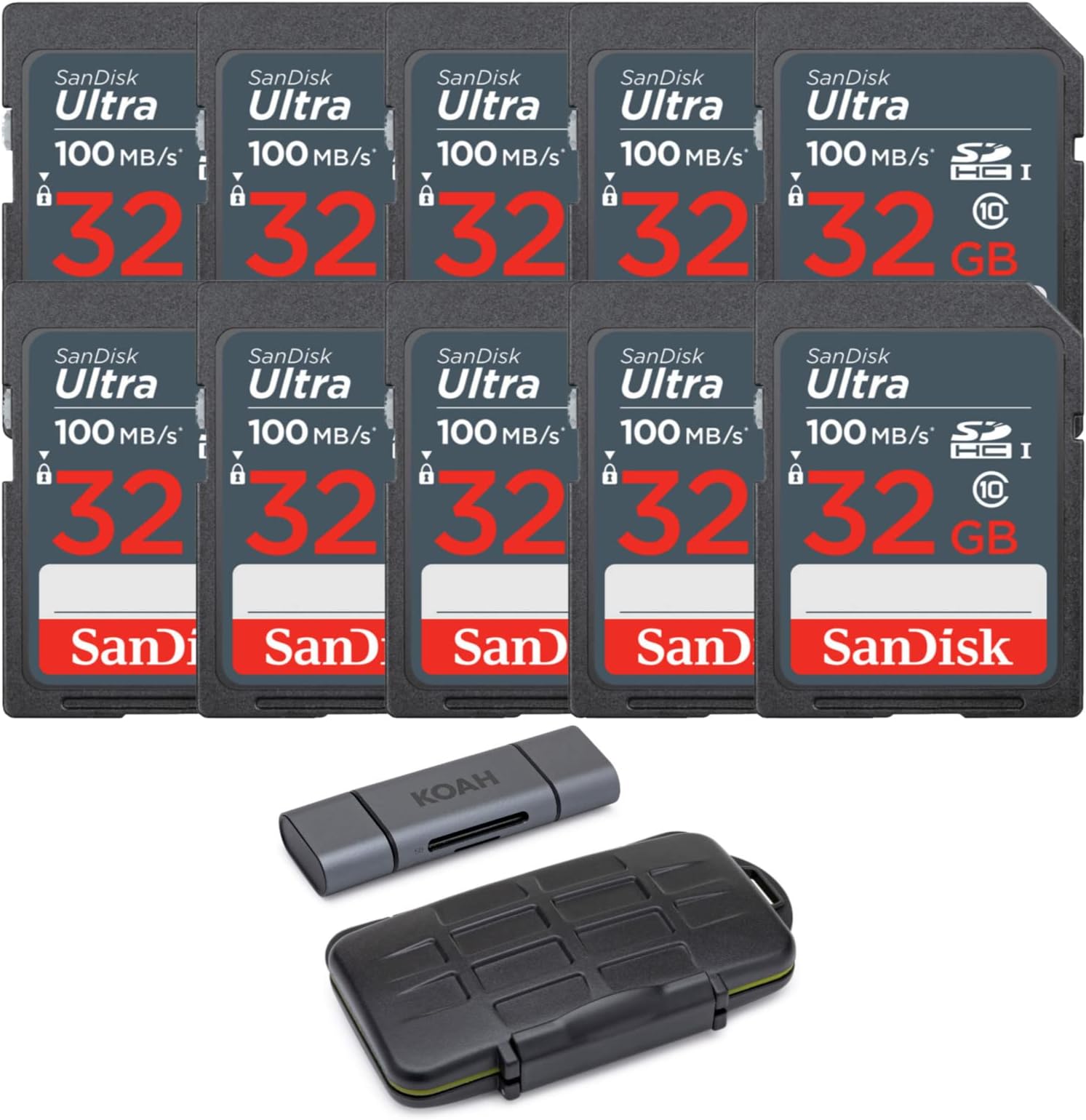 Amazon.com: SanDisk 32GB Ultra SDHC UHS-I Memory Cards (10-Pack) with ...