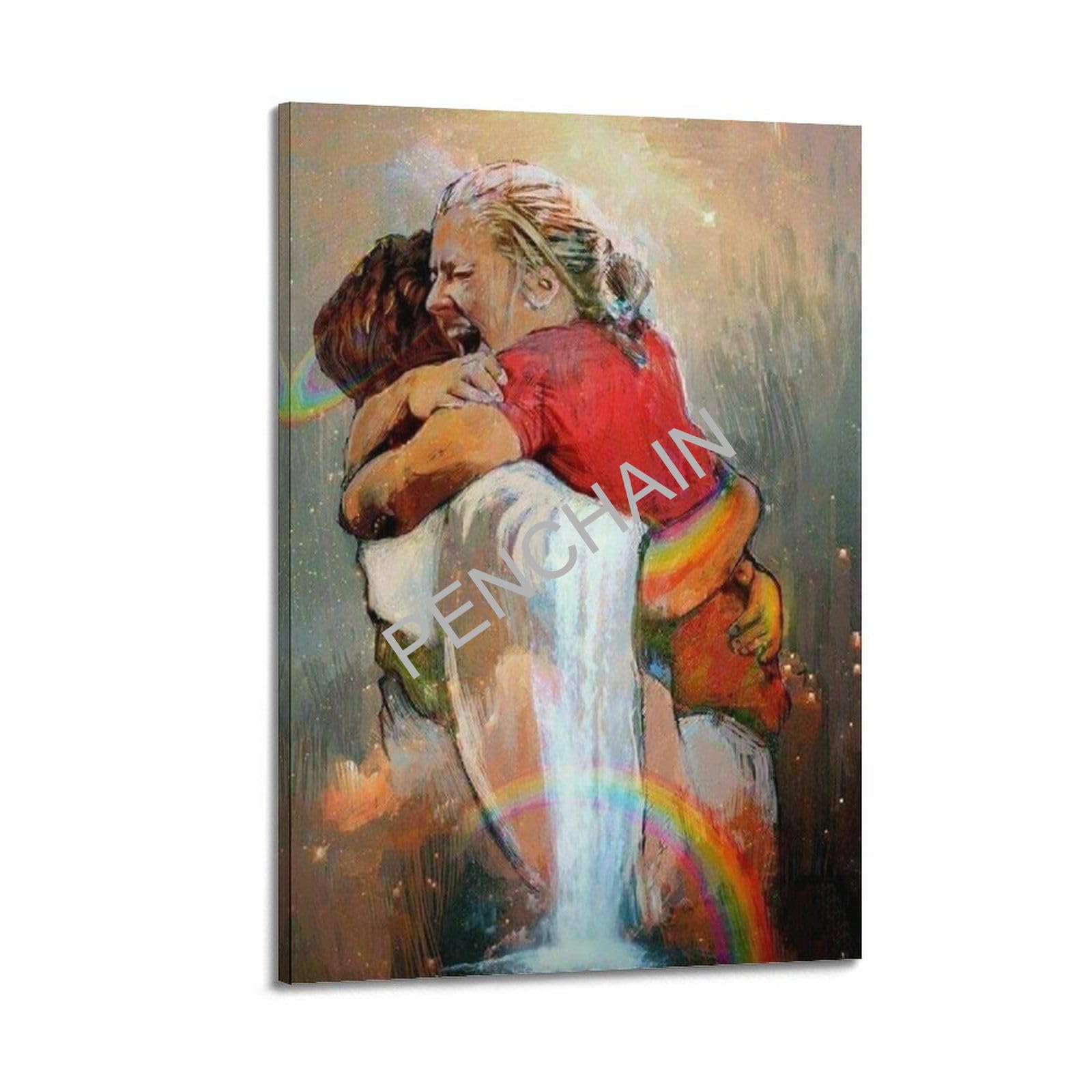 Amazon.com: The First Day In Heaven Prints Girl Embracing & Hugging ...