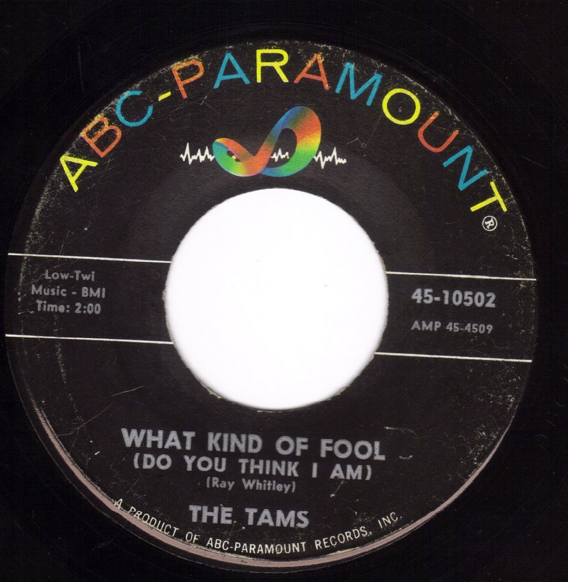 The Tams - What Kind Of Fool (Do You Think I Am)/Laugh It Off (VG- 45 ...