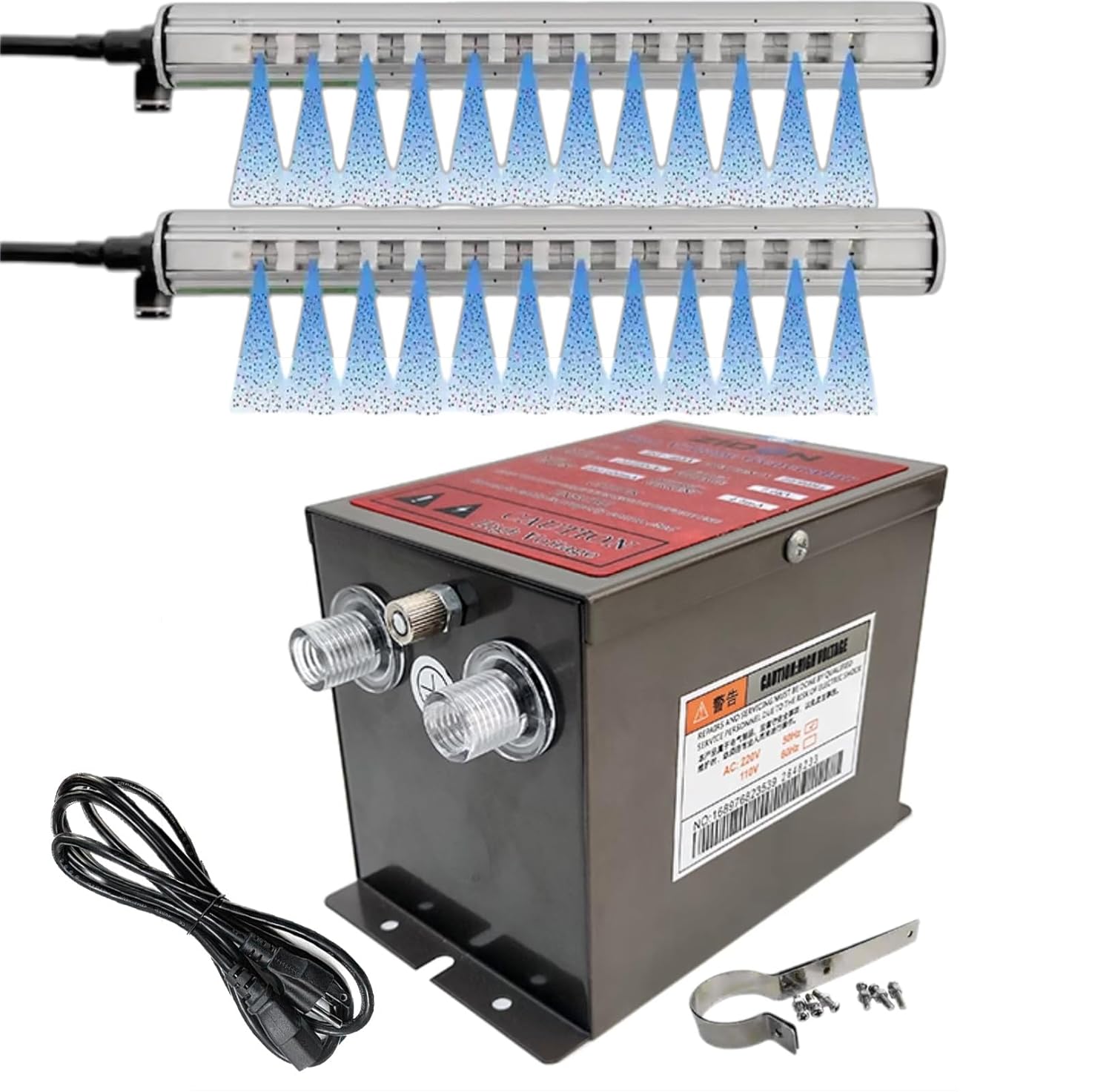 Ionizing Air Bar Static Eliminator, 7KV High Voltage Generator Static Electricity Remover, 2X 7. ...