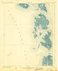 Amazon.com : YellowMaps Bloodsworth Island MD topo map, 1:62500 Scale ...