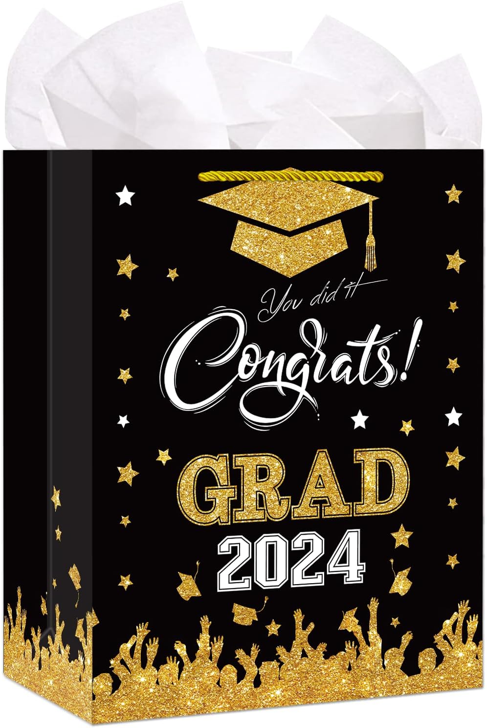 Amazon.com: WhatSign Graduation Gift Bags - Class of 2024 Gift Bags ...