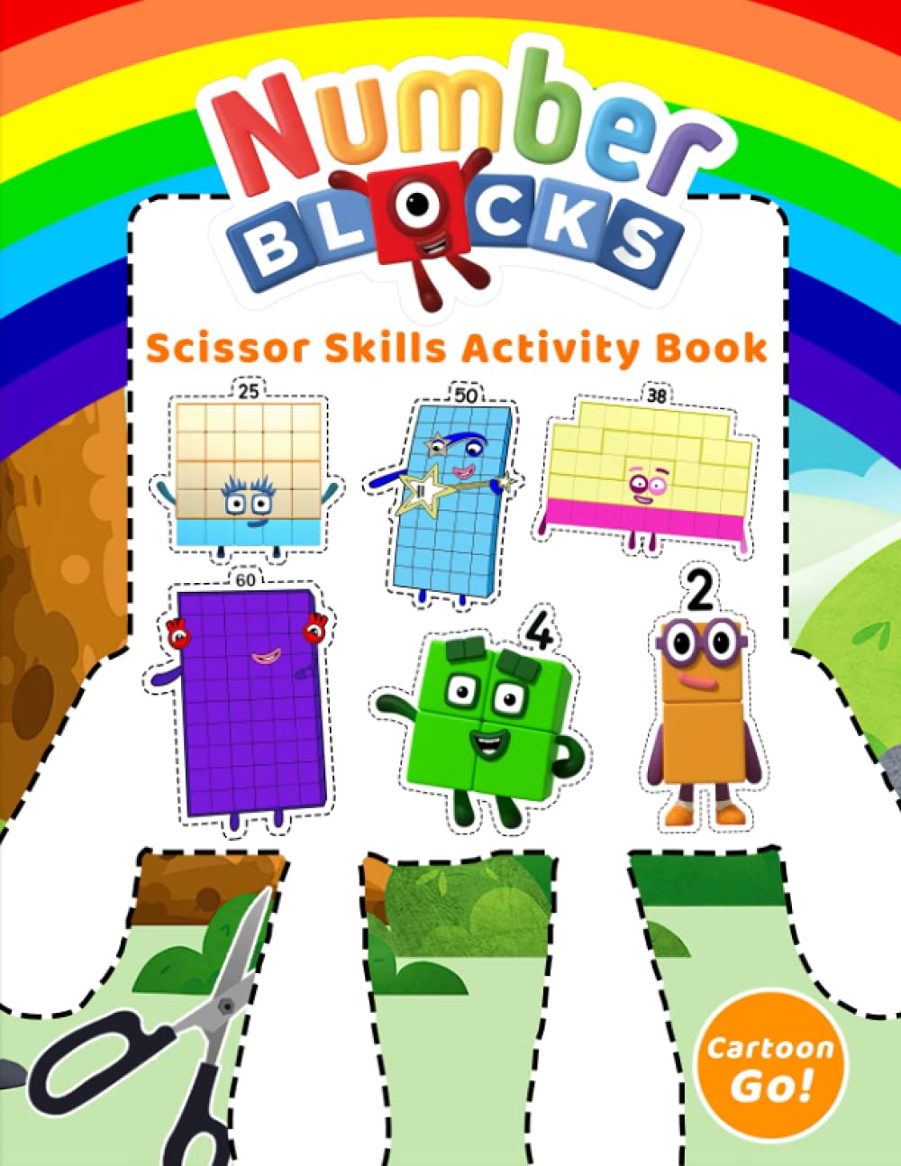 Buy Cartoon Go! - Numberblocks Scissor Skills Activity Book: Scissor ...