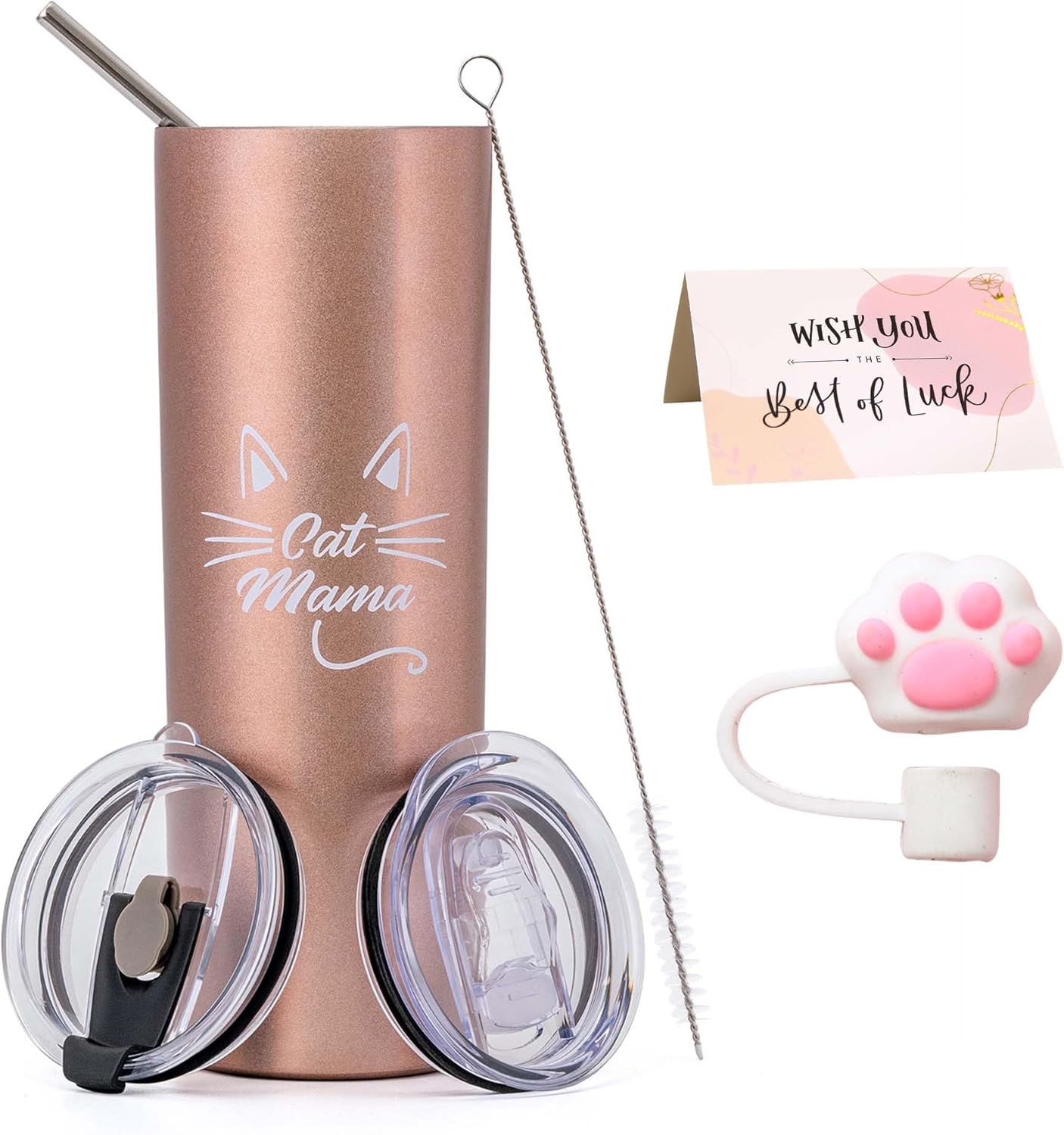 JNSMFC Cat Cups for Women,Cat Mom Gifts Tumbler for Mother’s Day ...