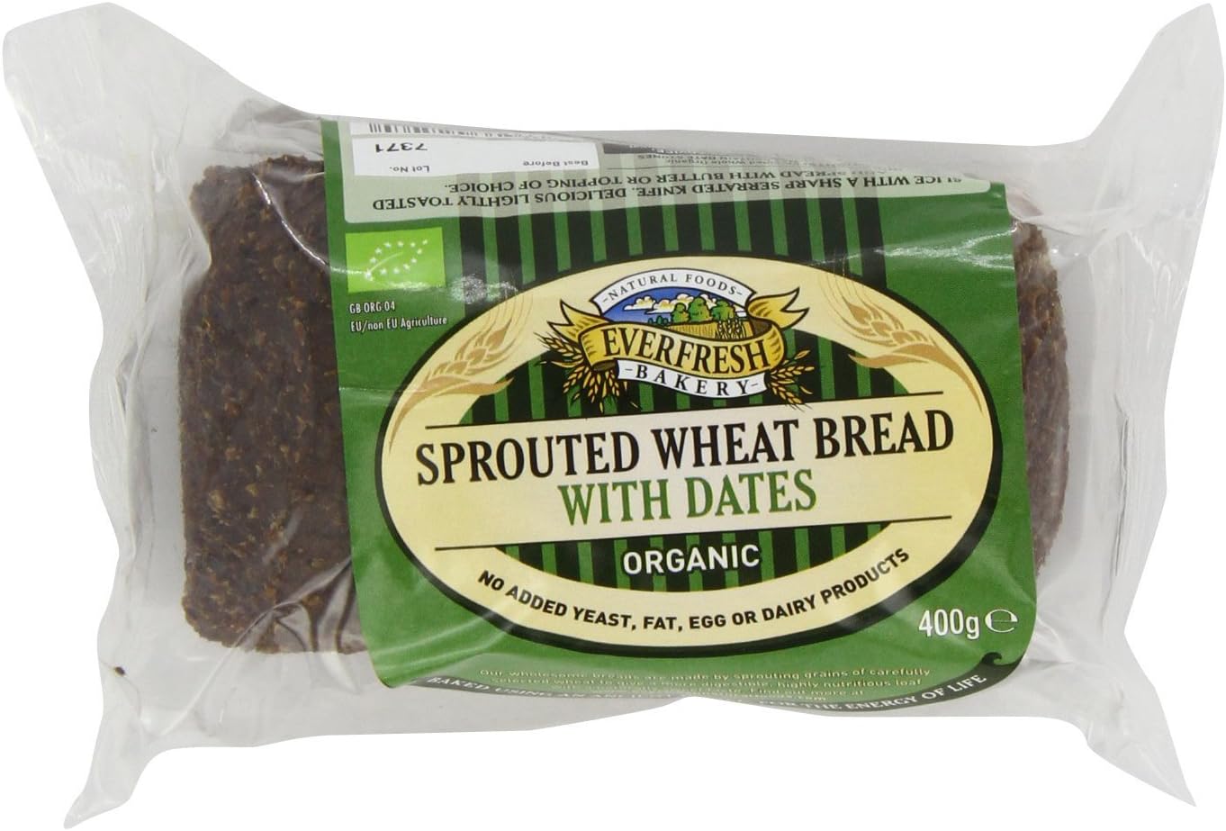 Everfresh | Sprouted Date Bread | 6 X 400G : Amazon.co.uk: Grocery