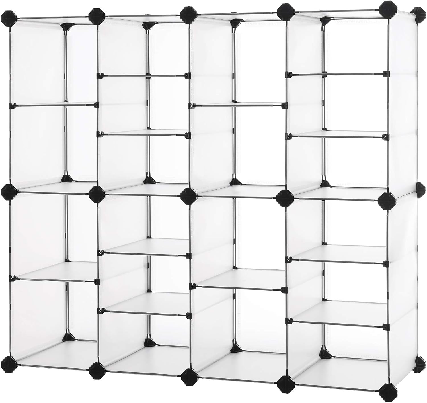 Amazon.com: SONGMICS Shoe Rack, Interlocking Storage Organizer Unit, 20 ...