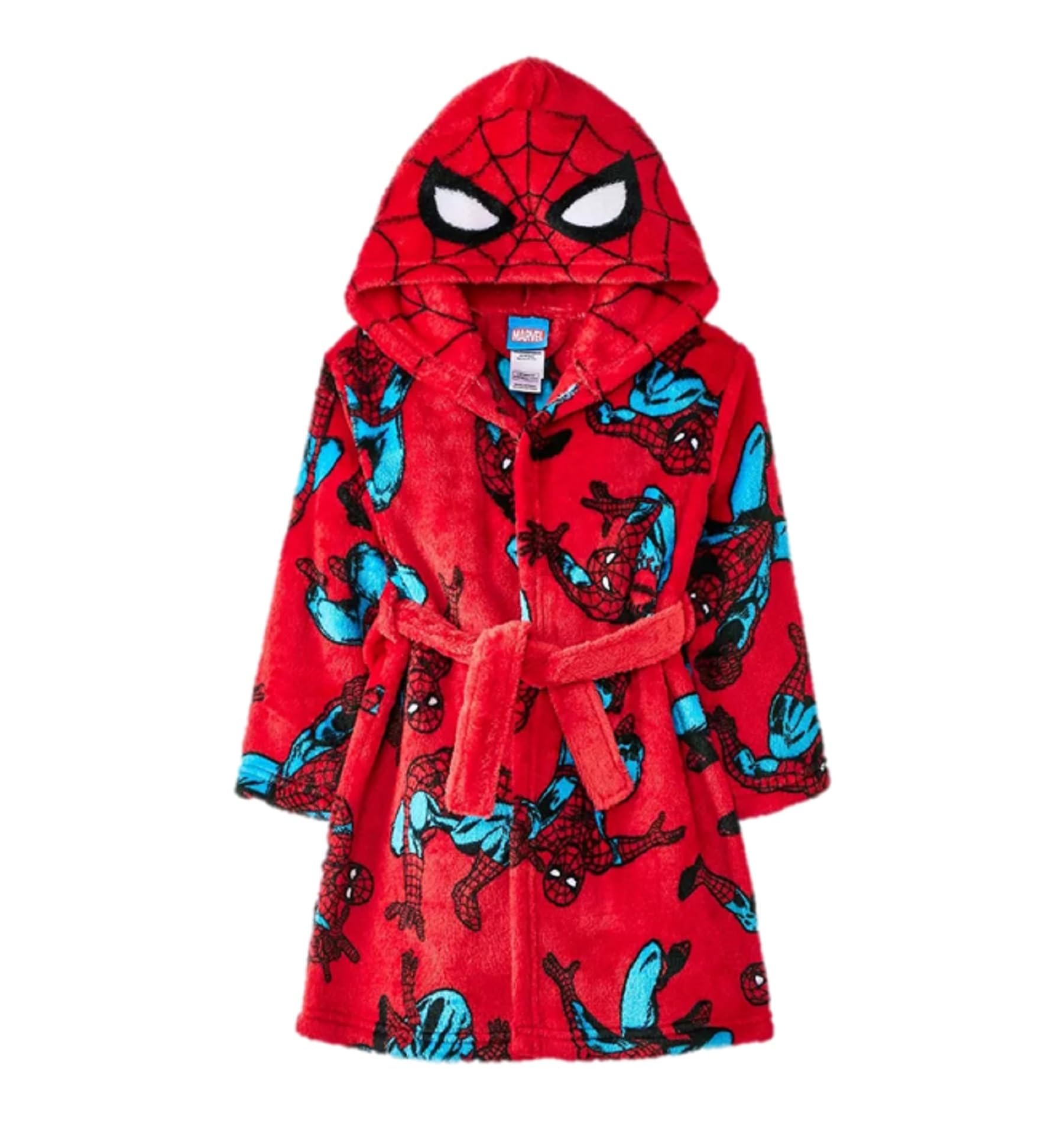 Amazon.com: Disney Spider-Man Toddler Boys' Cosplay Hooded Robe - Red ...