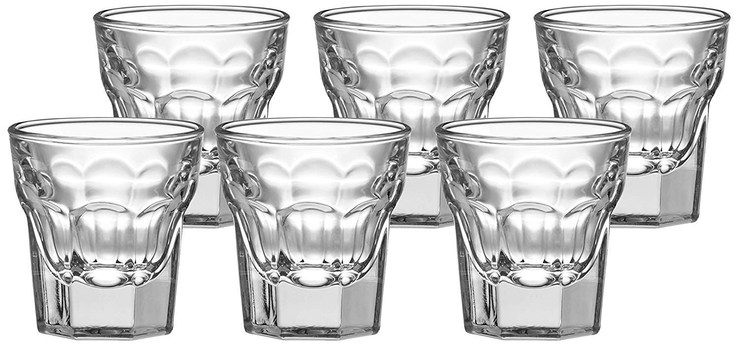 Buy Pure Source India Shot Glass, 30ml, Set of 6, Transparent, Very ...