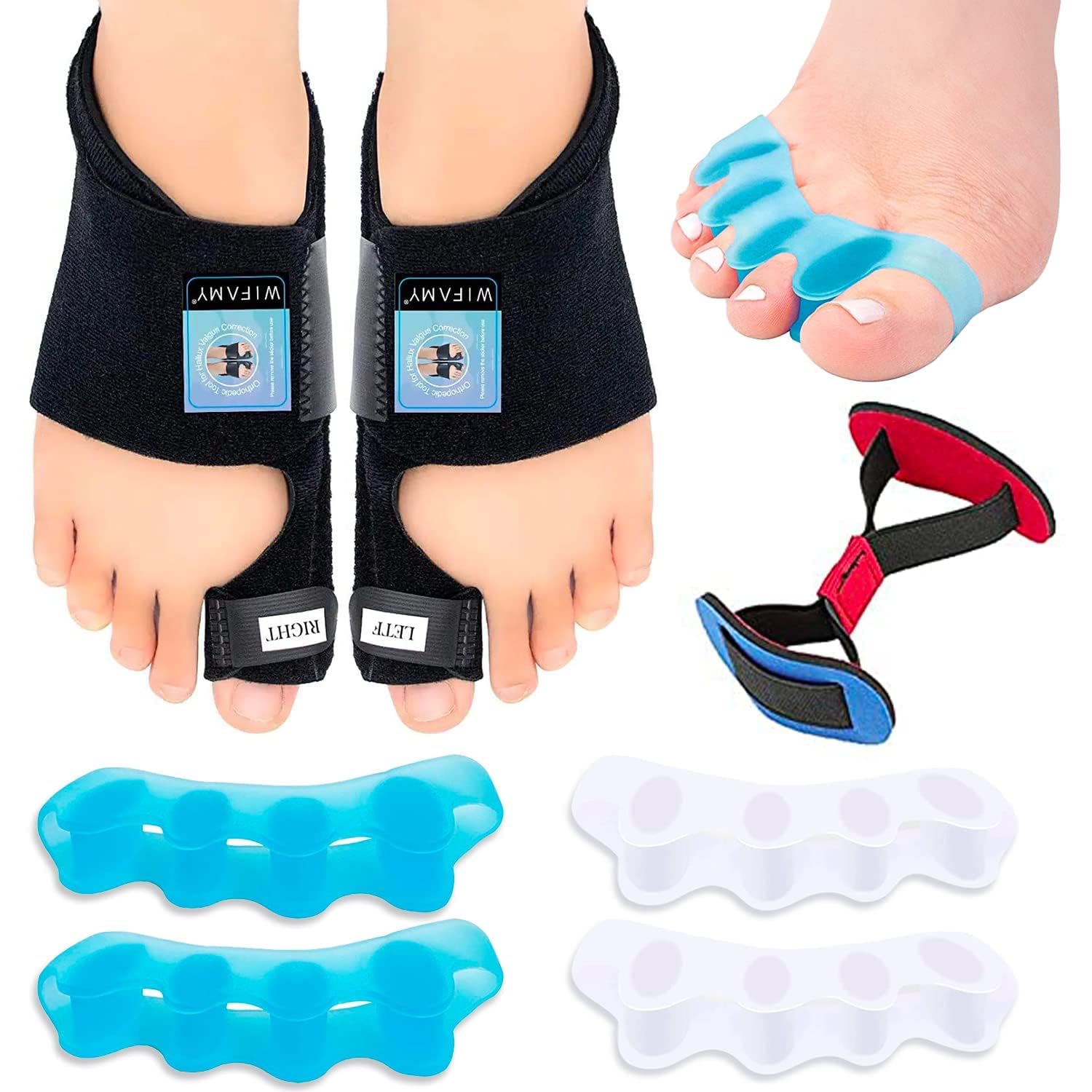 Wifamy Bunion Corrector big toe straightener, Toe Separators to Correct ...