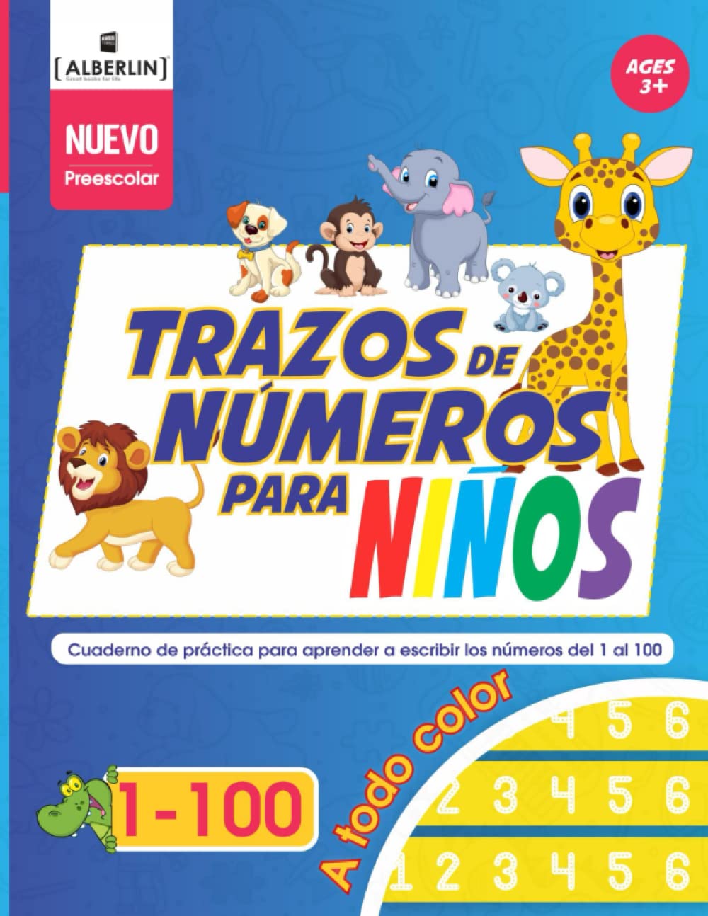 Trazos de Números para niños a todo color: Cuaderno de práctica para ...