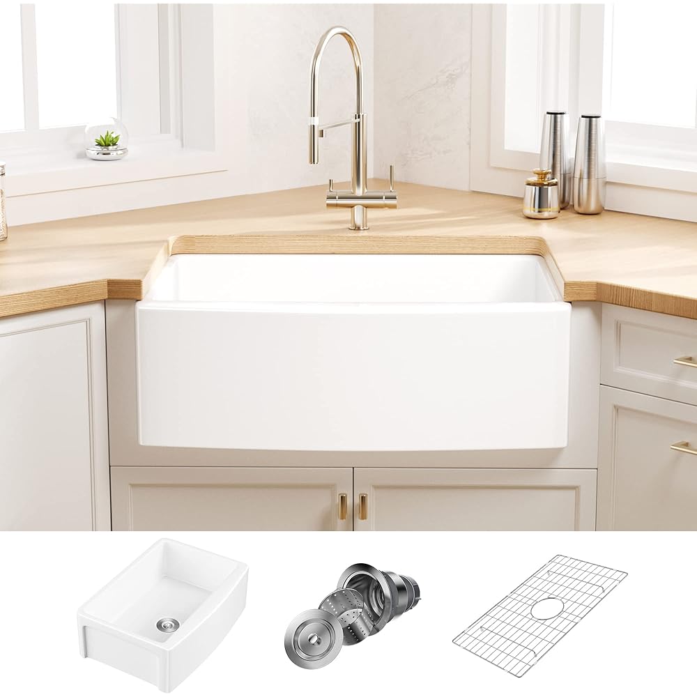 $48/mo - Finance 30 inches Farmhouse Sink, Eridanus Apron Front Kitchen ...
