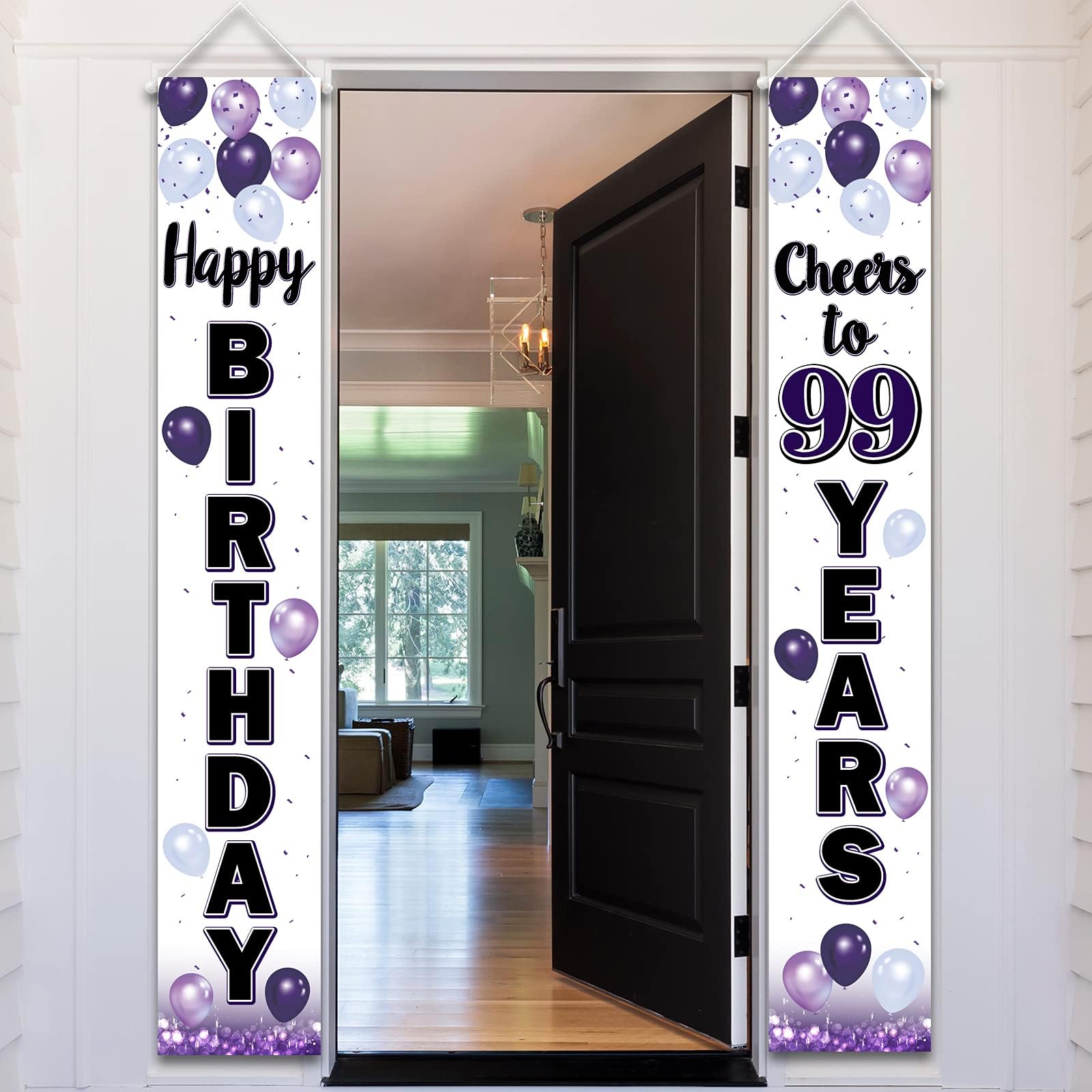 Amazon.com: PAKBOOM Happy 99th Birthday Backdrop Banner Cheers to 99 ...