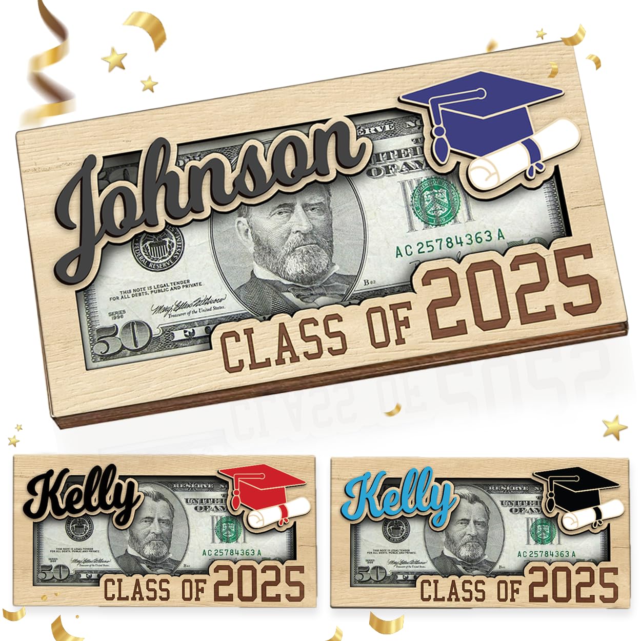 Amazon.com: Graduation Money Holder 2025, Personalized Money Holder ...