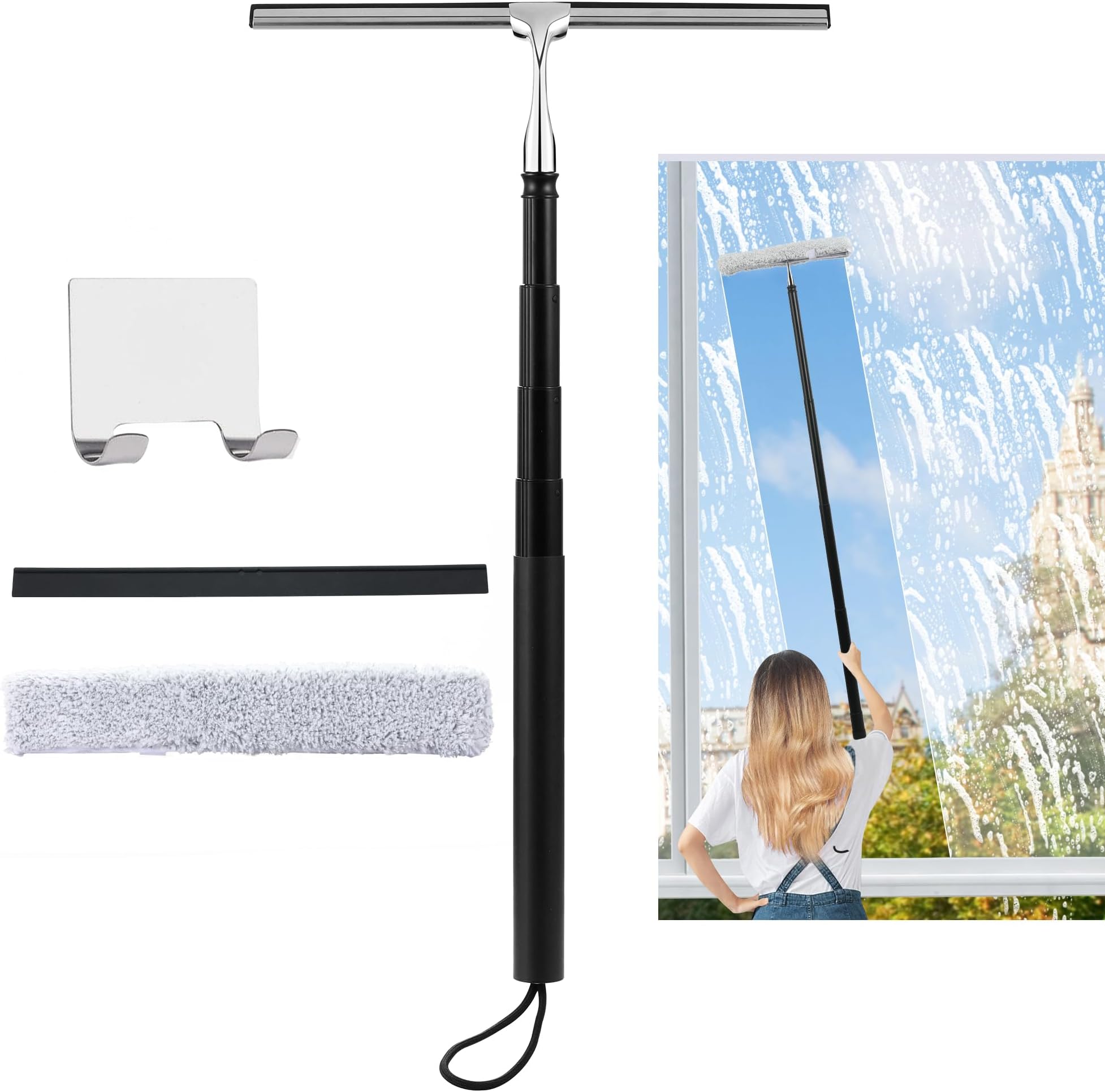 Amazon.com: Professional Shower Squeegee for Glass Doors,12 Inch ...