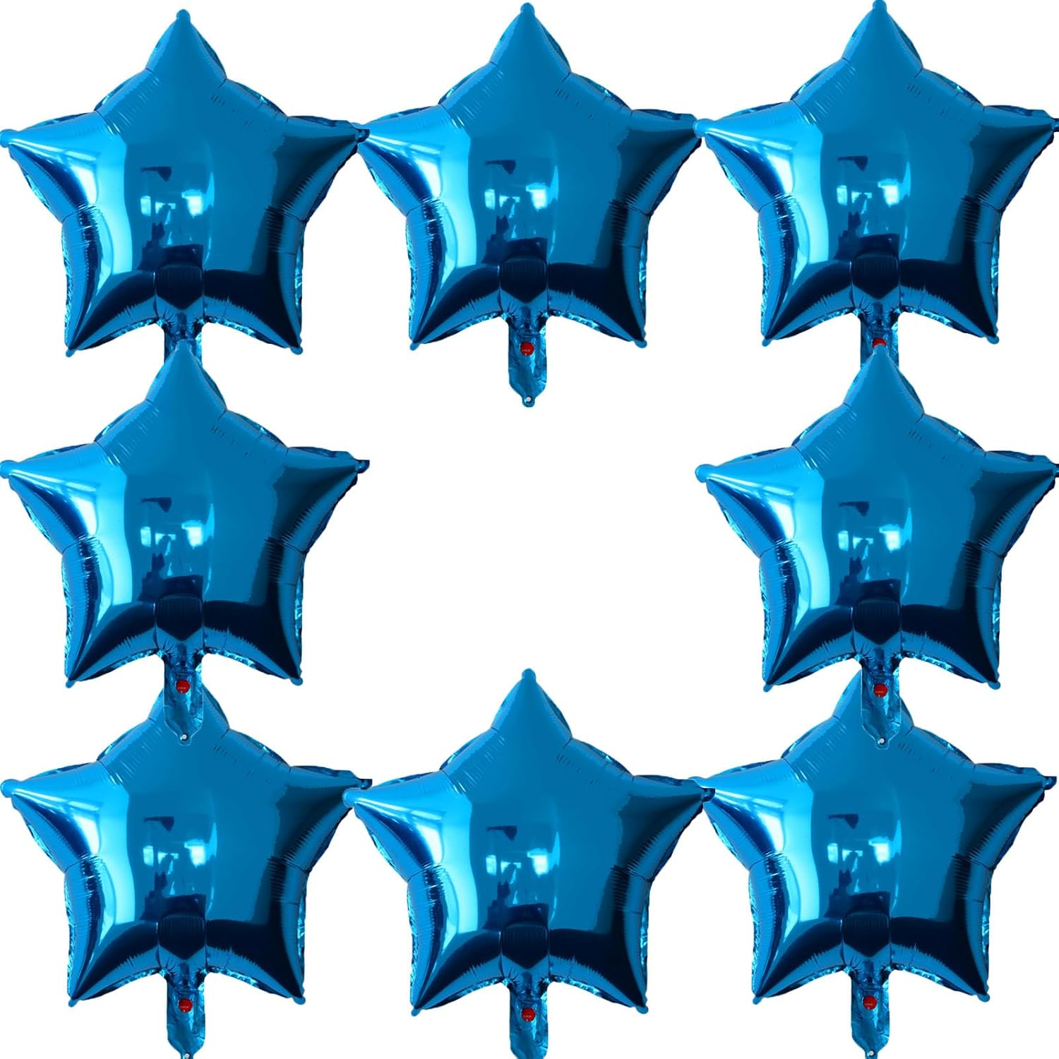 Amazon.com: HADCKJA Star Balloons - Blue Star Foil Mylar Balloons for ...