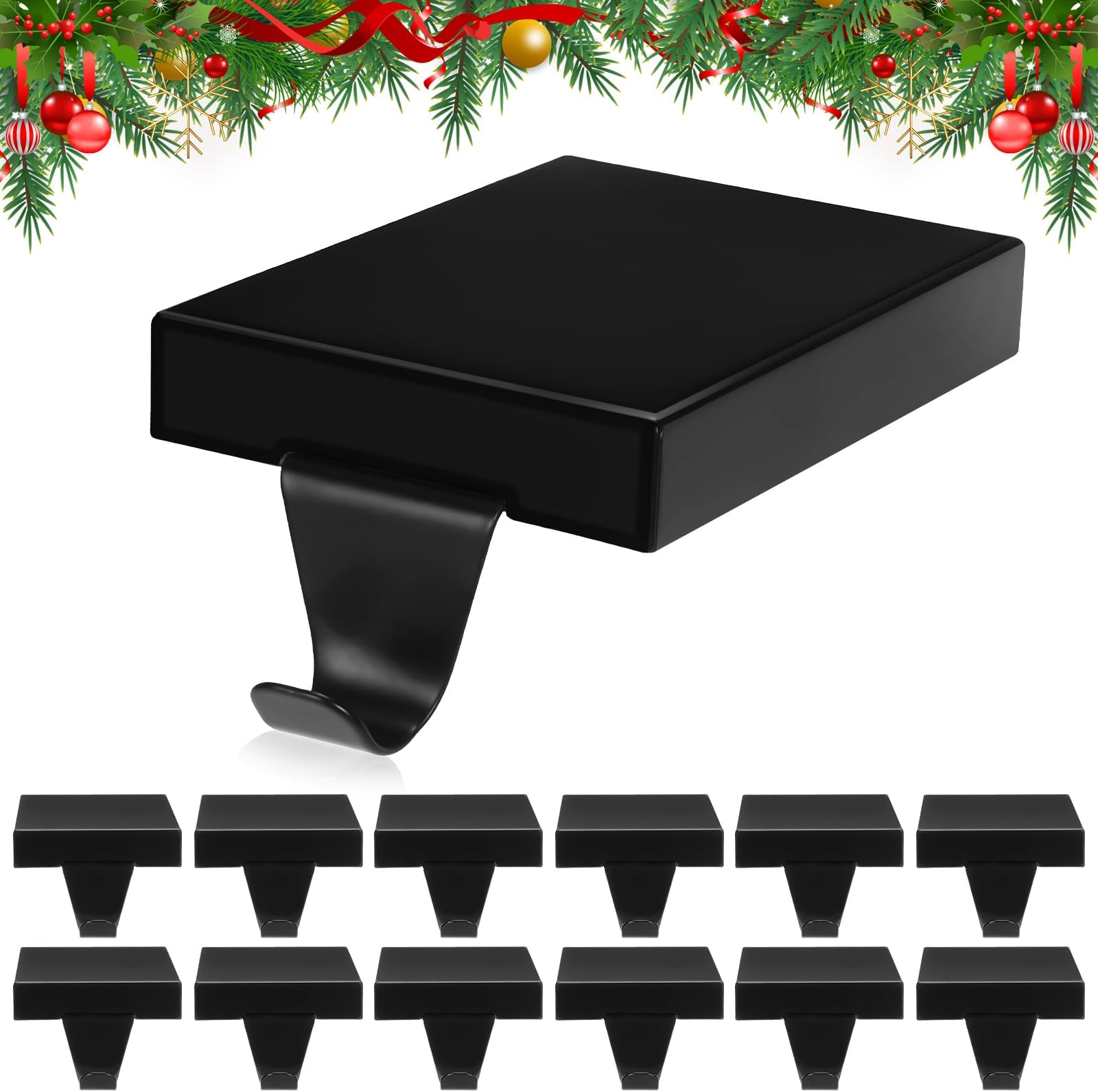 Amazon.com: Zonon Christmas Stocking Holders Metal Stocking Hangers for ...